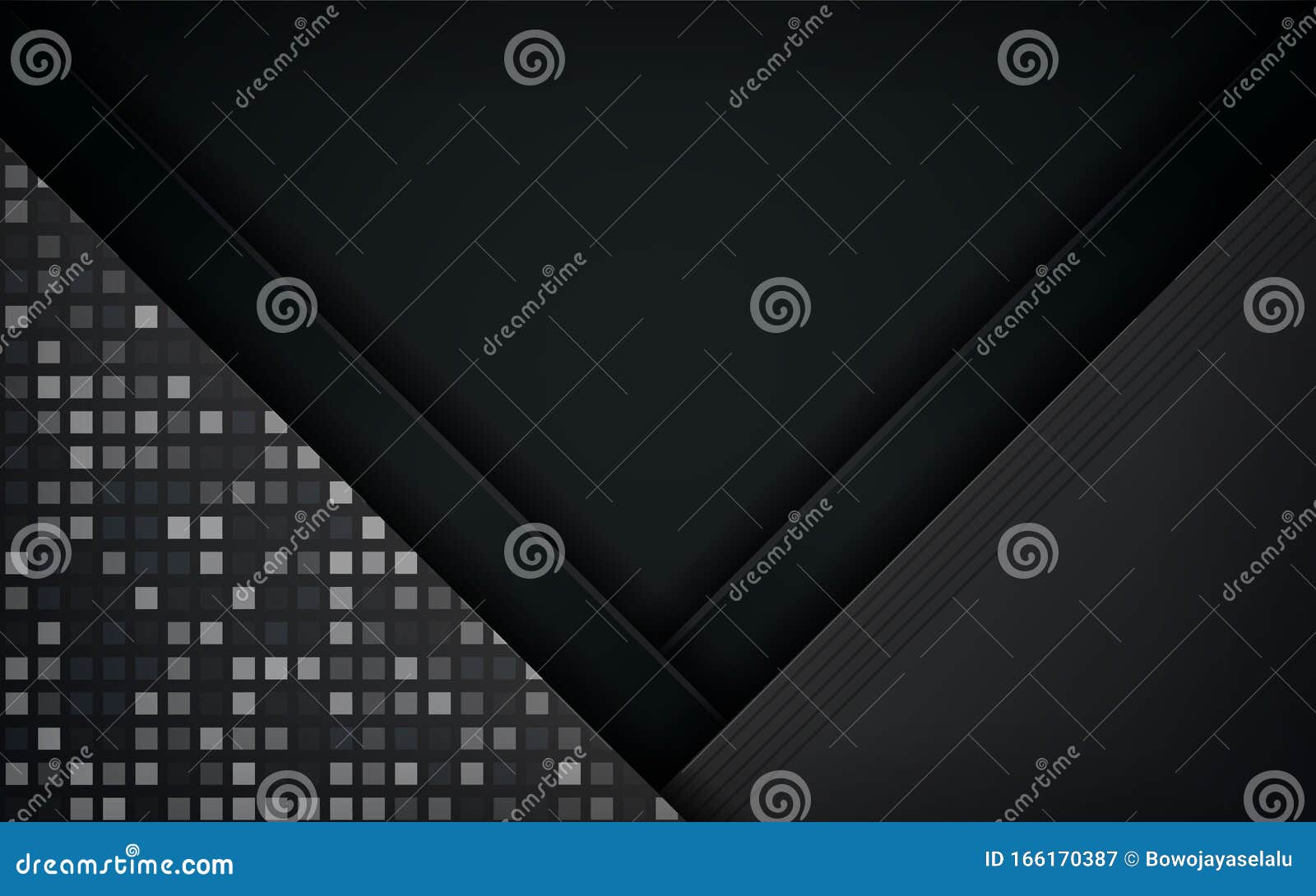 Modern Dark Tech Digital Background with Abstract Style and Overlap ...