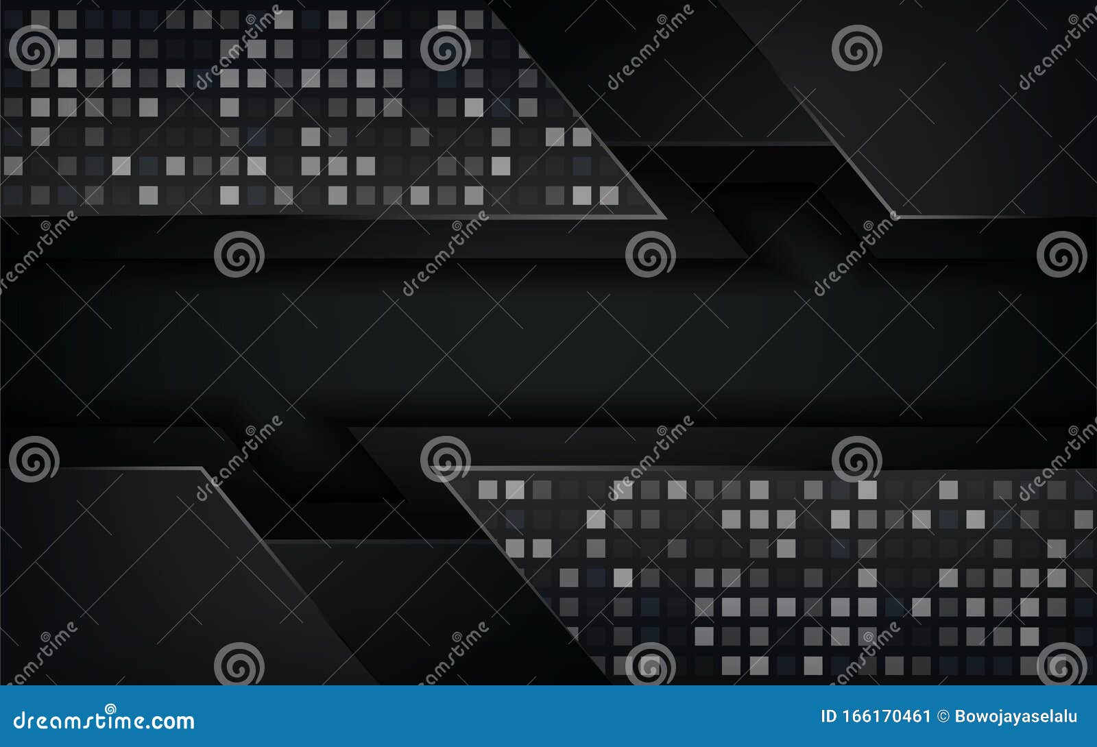 Modern Dark Tech Digital Background with Abstract Style and Overlap ...