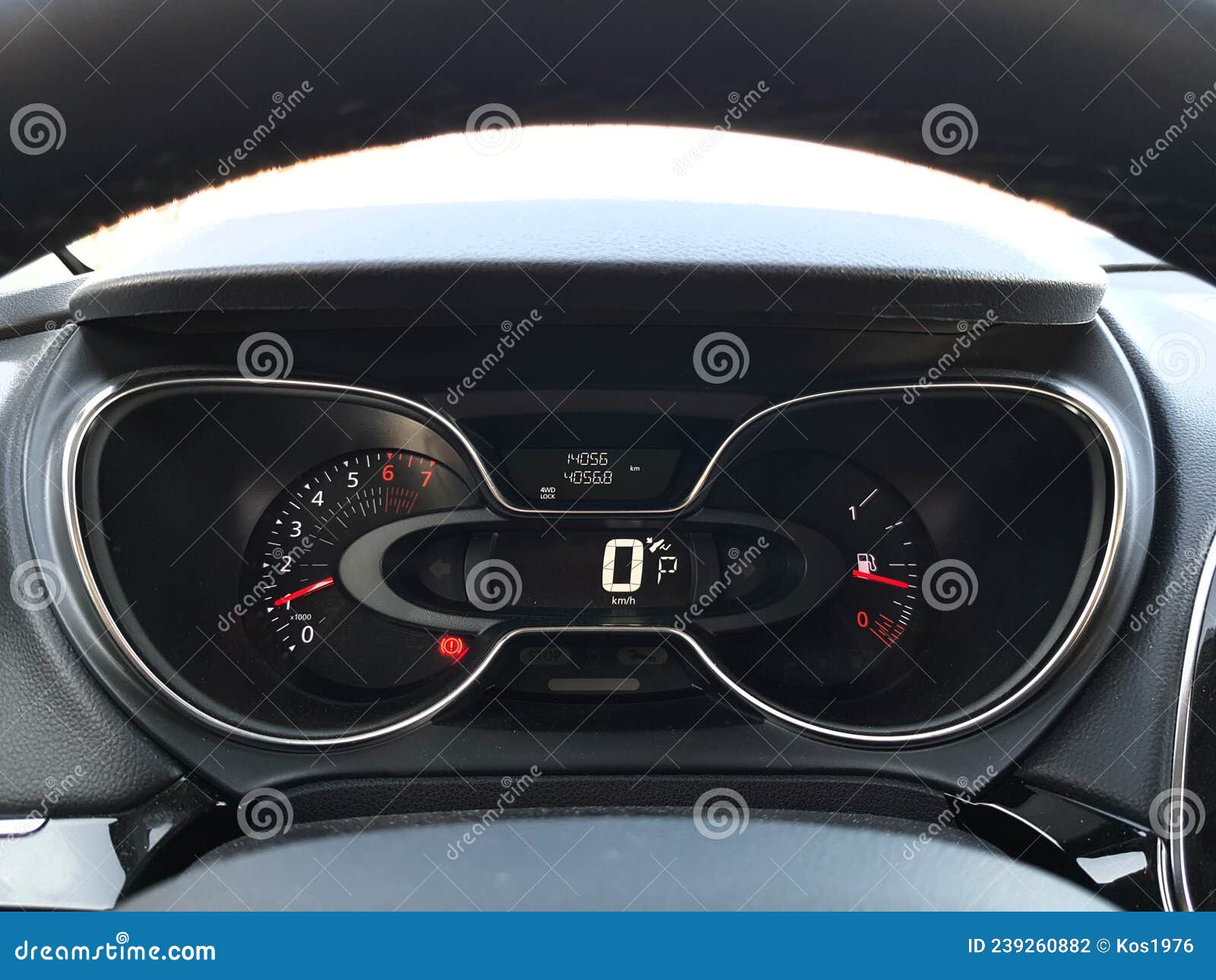 Modern Dashboard in the Car Stock Photo - Image of control, wheel ...