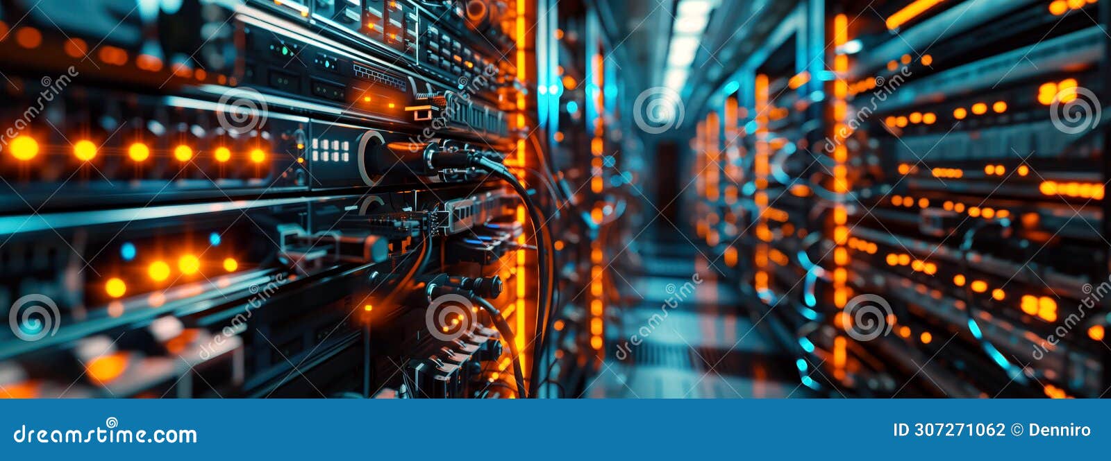 Modern Data Center Infrastructure Stock Illustration - Illustration of ...