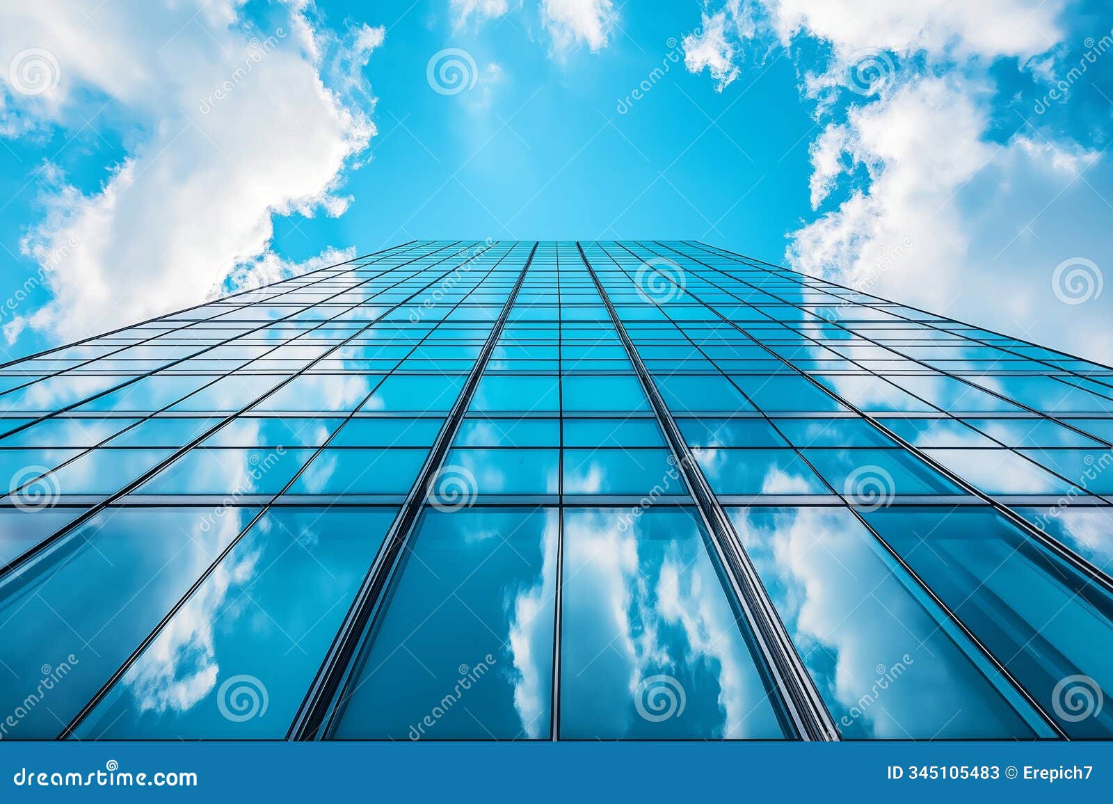 A Modern Data Center Office Building with Glass Facade Stock Image ...