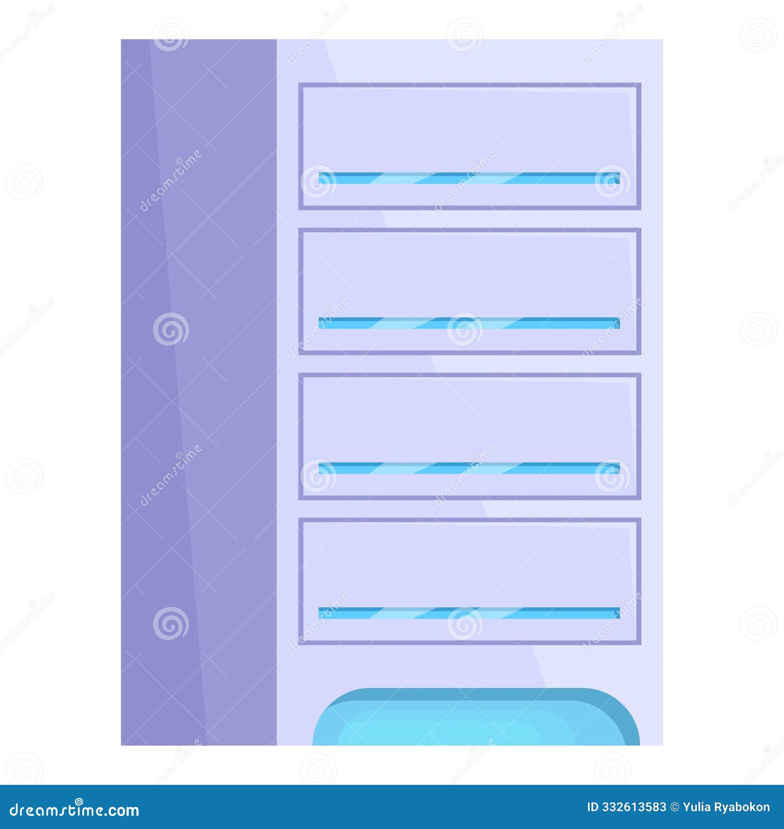 Modern Data Center With Computer Racks Reflected In Floor. Stock Photo ...