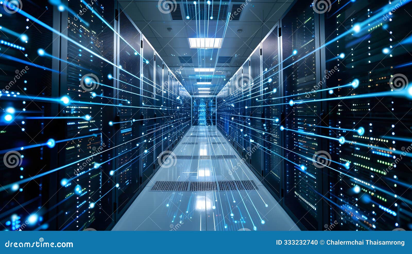 Modern Data Centers with Server Racks, the Digital Infrastructure that ...