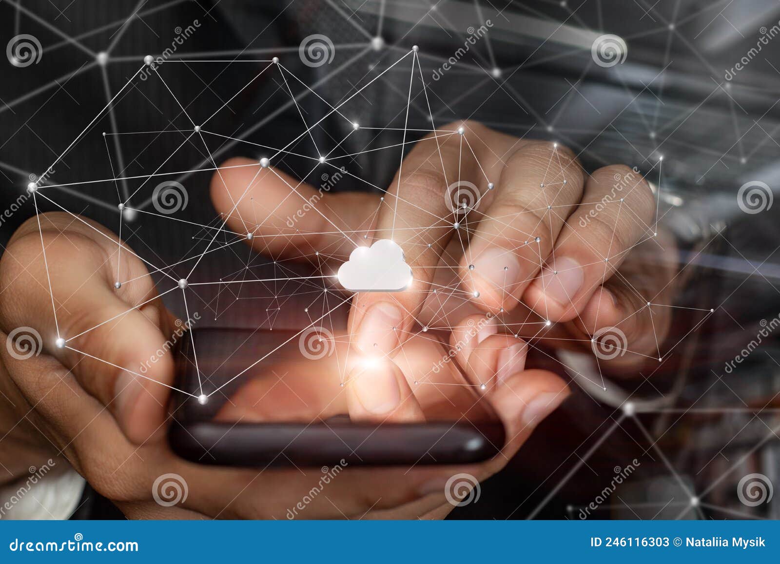 Modern Data Storage Technologies in Mobile Devices Stock Image - Image ...
