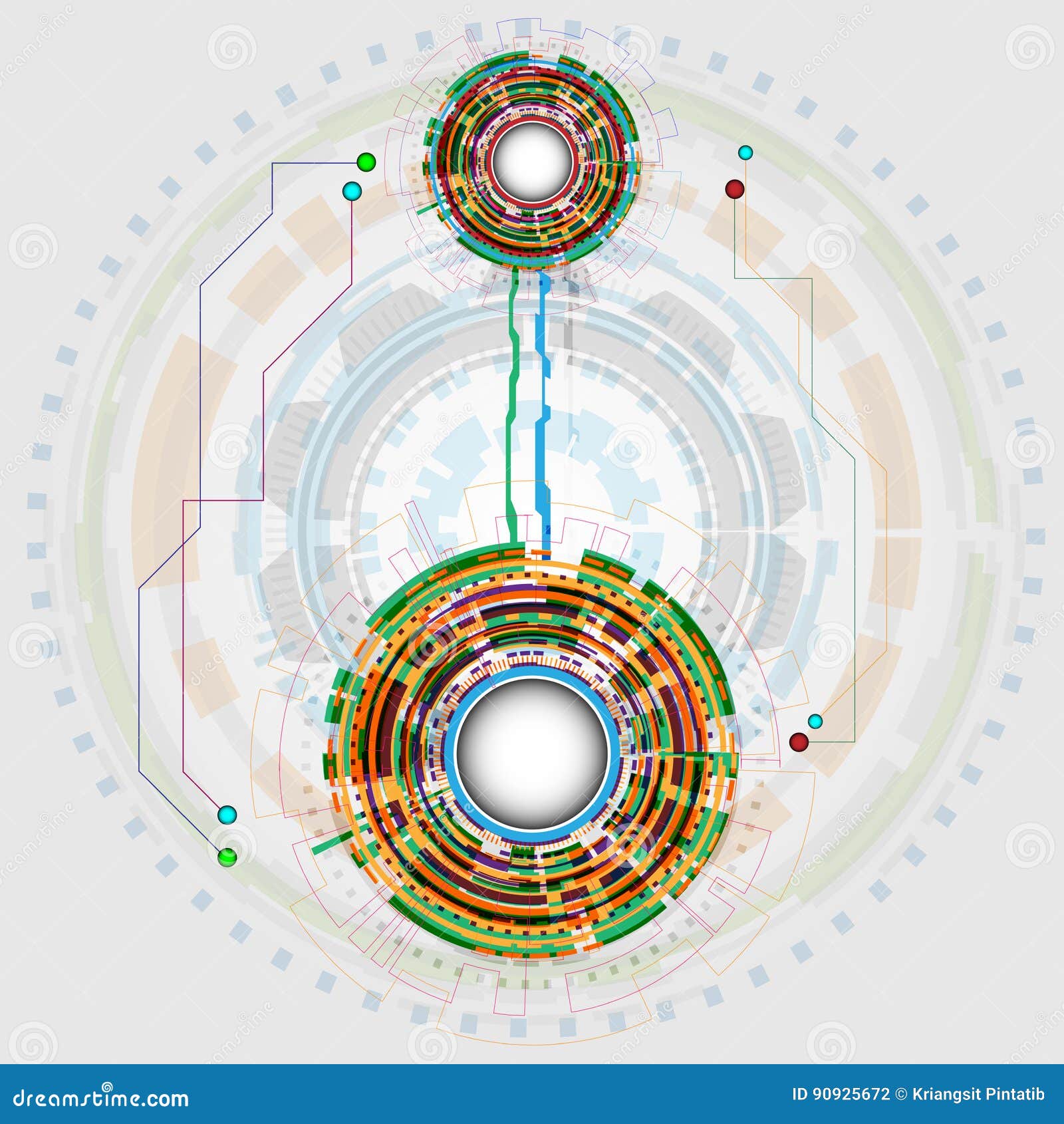 Modern Data Transfer Technology of the Future with the System Stock ...