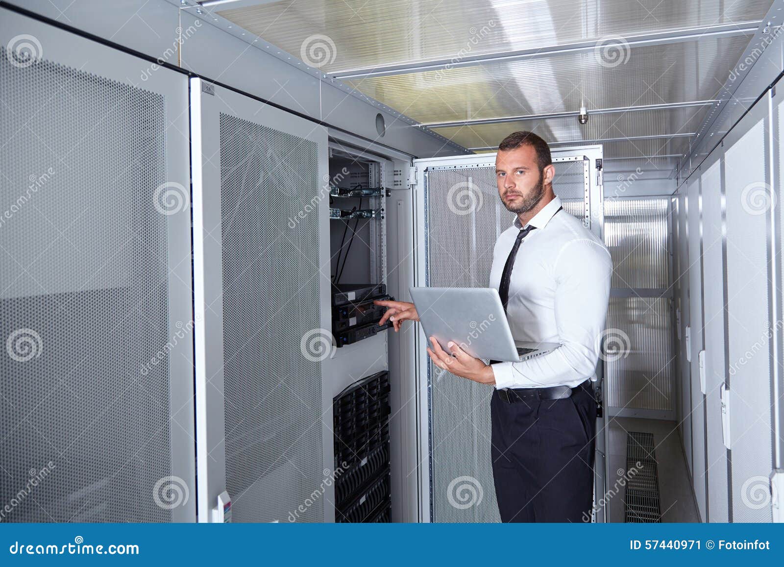 Modern Datacenter Server Room Stock Image - Image of fashion, digital ...
