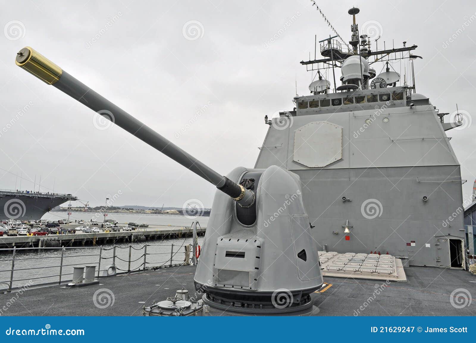 Modern Deck Gun stock image. Image of warfare, navy, missile - 21629247