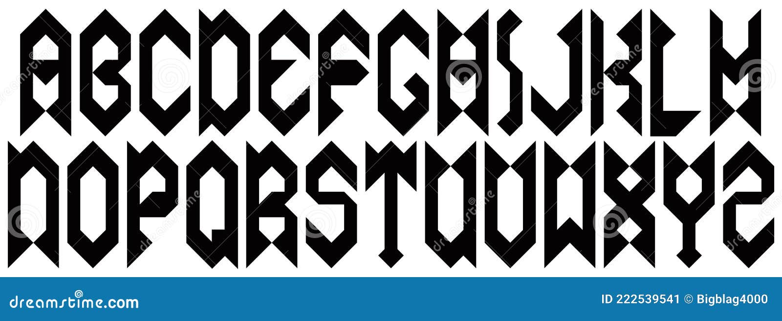 Modern Decorative Gothic Font.Vector Alphabet. Stock Vector ...