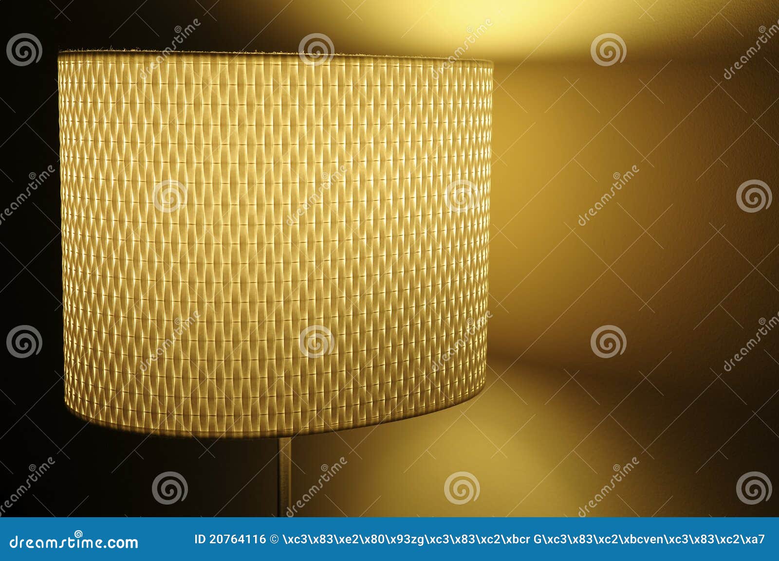 Decorative Lamp Post With Flower Basket Hanging From It Stock Photo ...