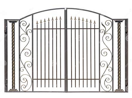 Modern Decorative, Light Gates. Stock Photo - Image of isolated, design ...