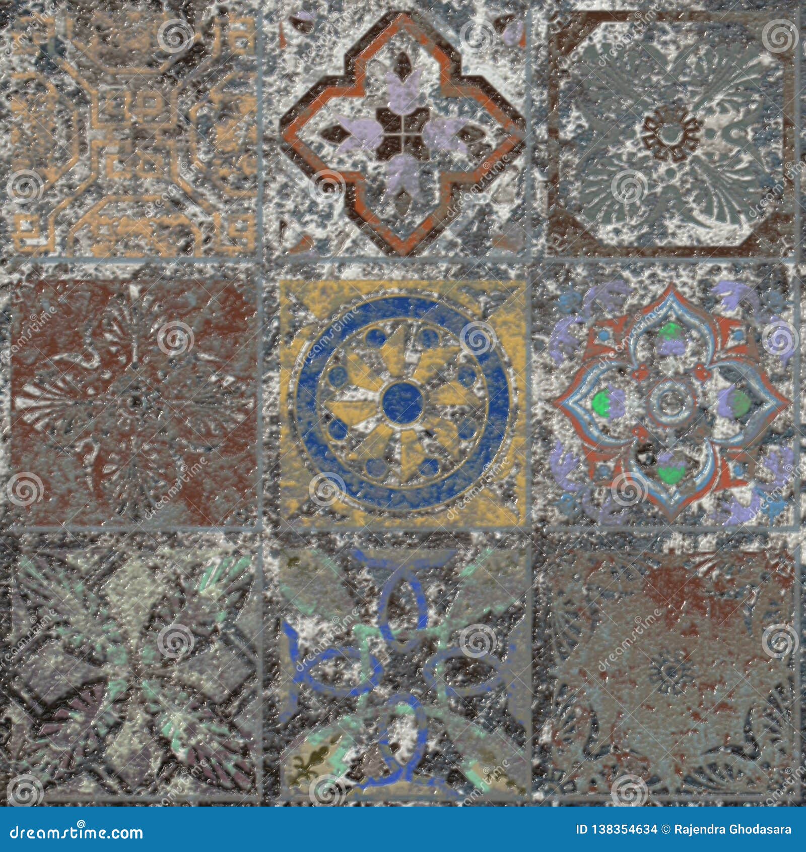 Modern Decorative Pattern Design Flooring Closeup Stock Photo - Image ...