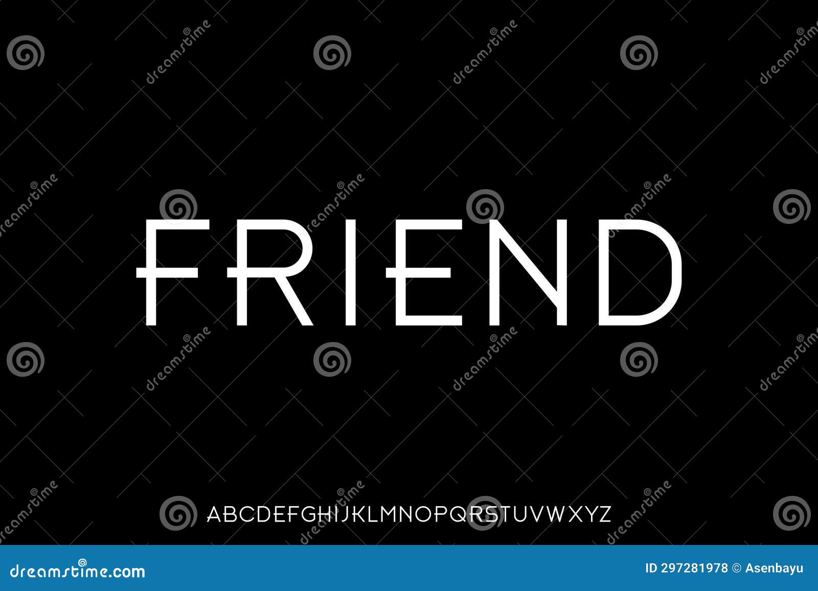 Modern Decorative Sans Serif Display Font Vector. Friendly Typography ...