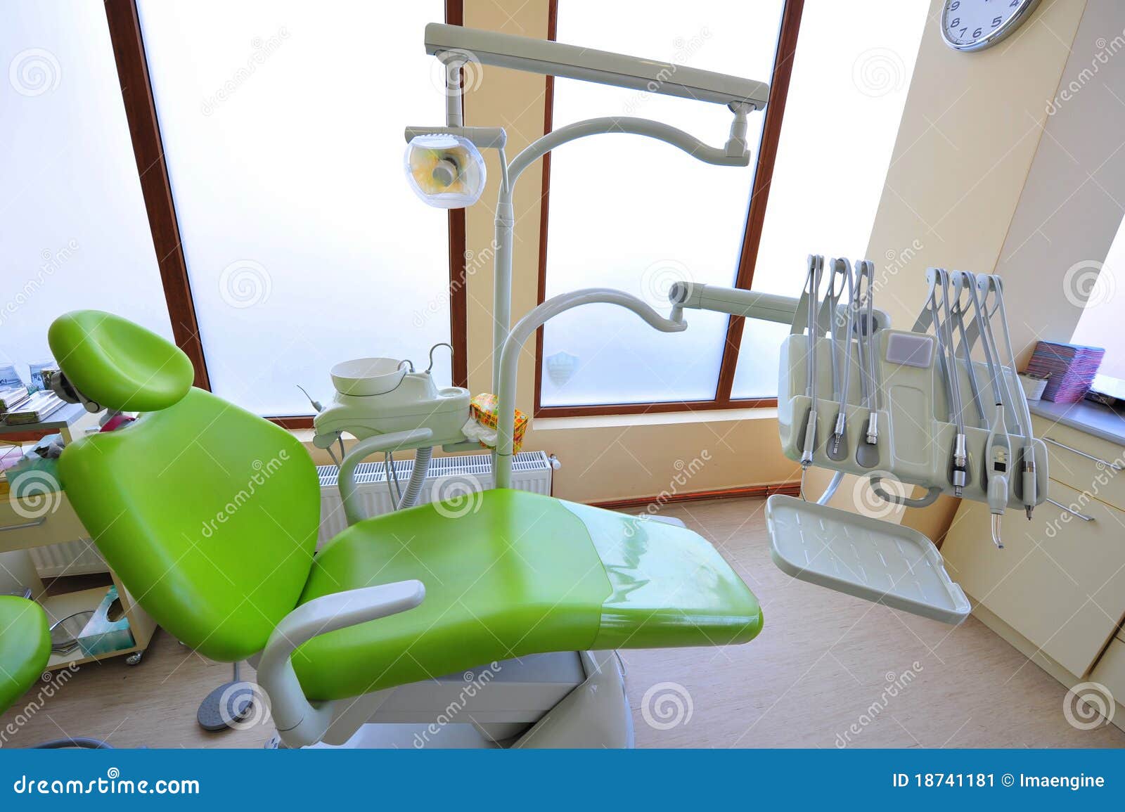 Modern Dentistry Chair and Tools Stock Image - Image of care, dentures ...