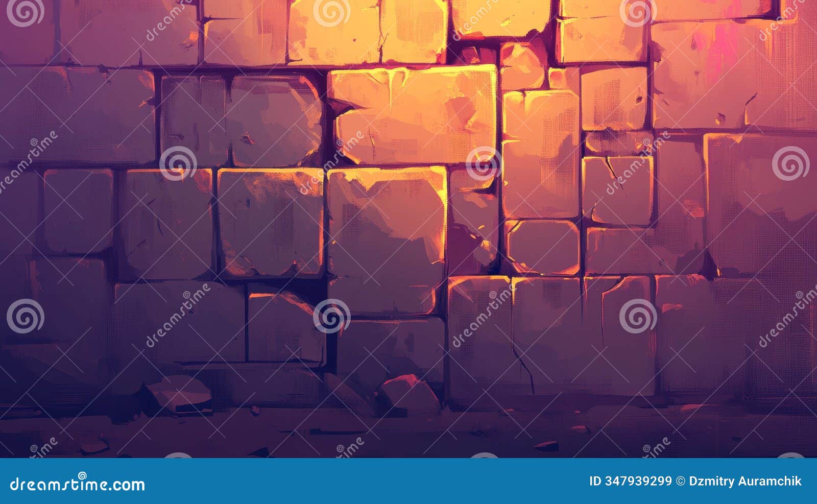 A Modern Depiction of a Lava Crack with Flames, Featuring a Hellish ...