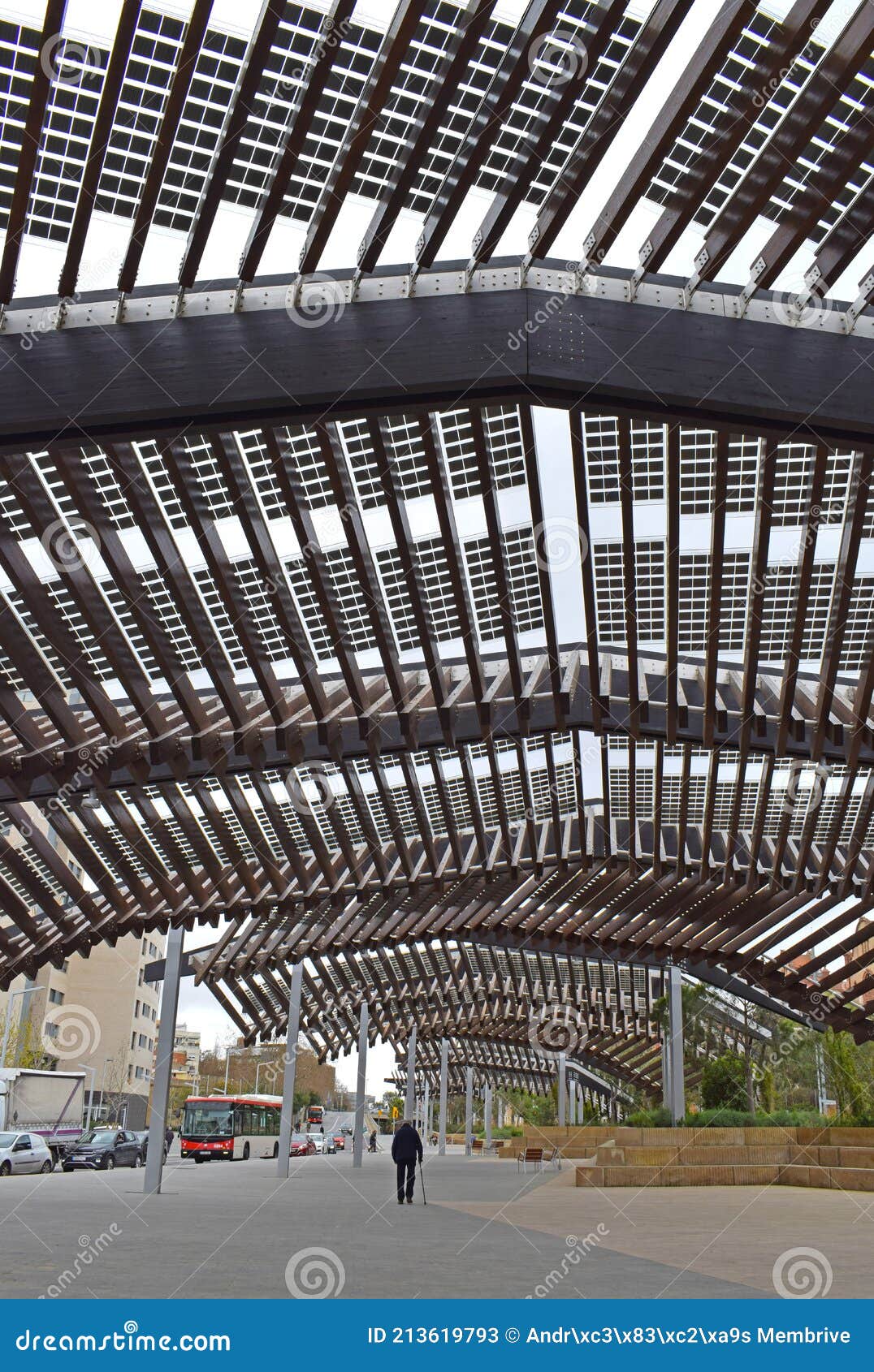 Modern Design Architecture Construction in Barcelona Editorial Stock ...