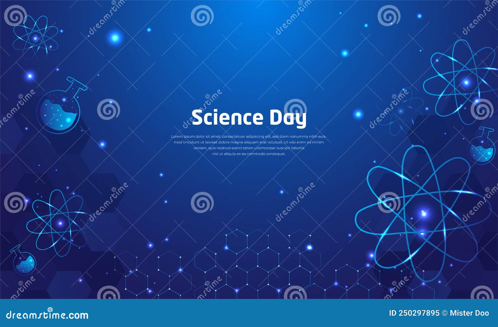 Modern Design Background of World Science Day Vector Illustration Stock ...