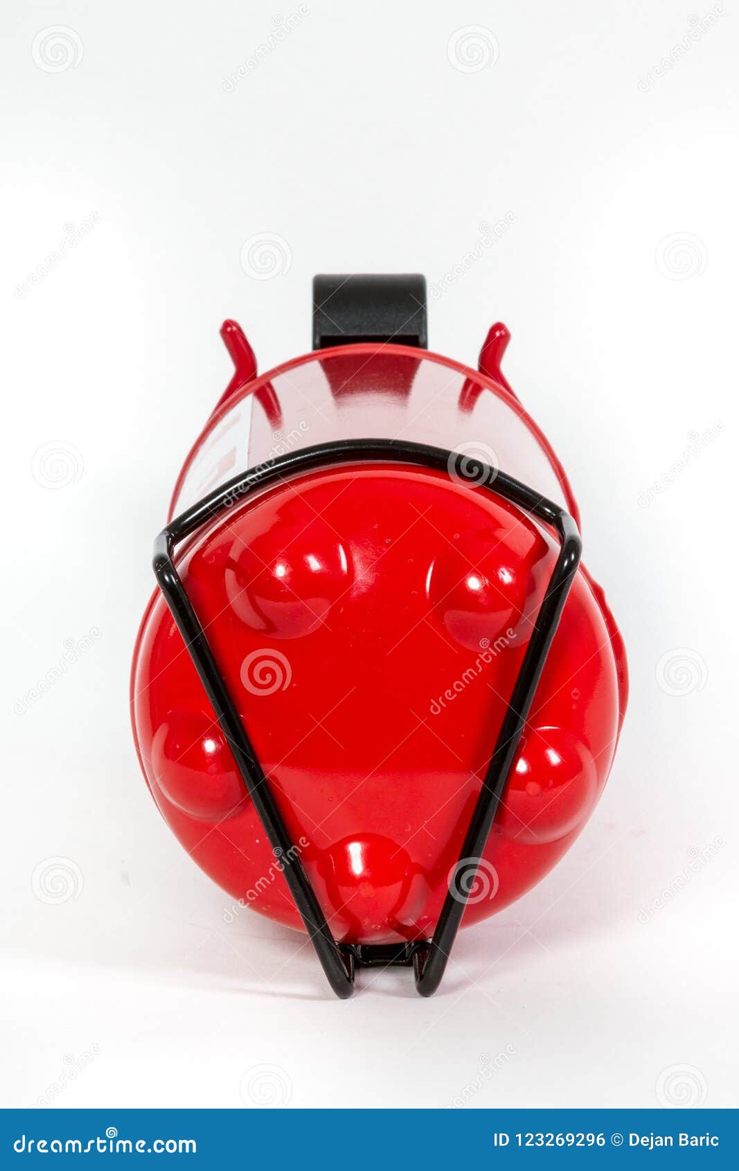 Bottom Side of Chemical Fire Extinguisher Isolated on White Bac Stock ...
