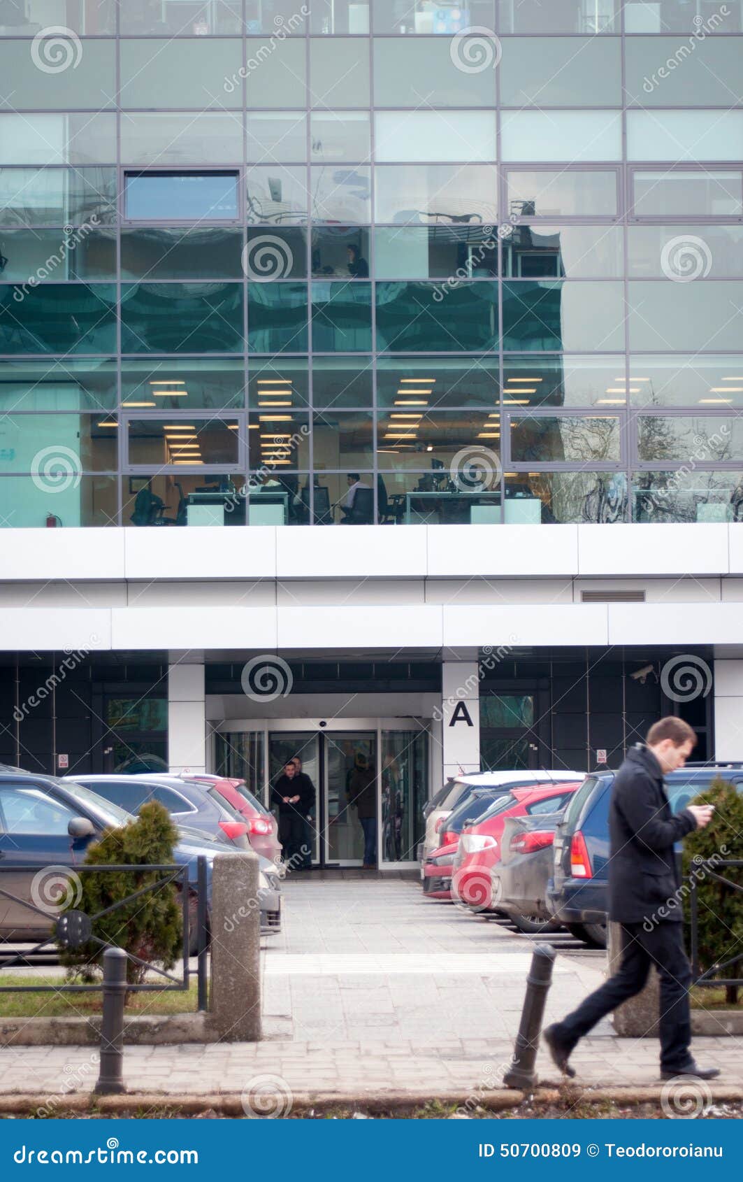 Modern Design Building Entrance Editorial Stock Image - Image of ...