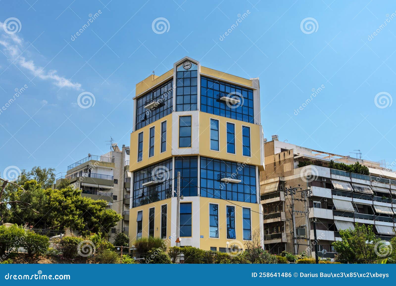 Modern Design Business Office Building in Athens Editorial Photo ...