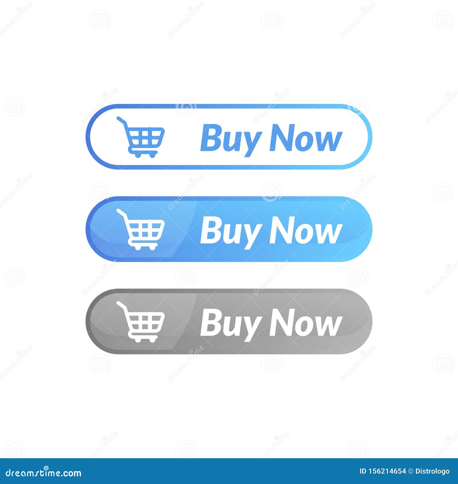 Modern Design of Buy Now Button. Online Shop Icon Material Stock Vector ...