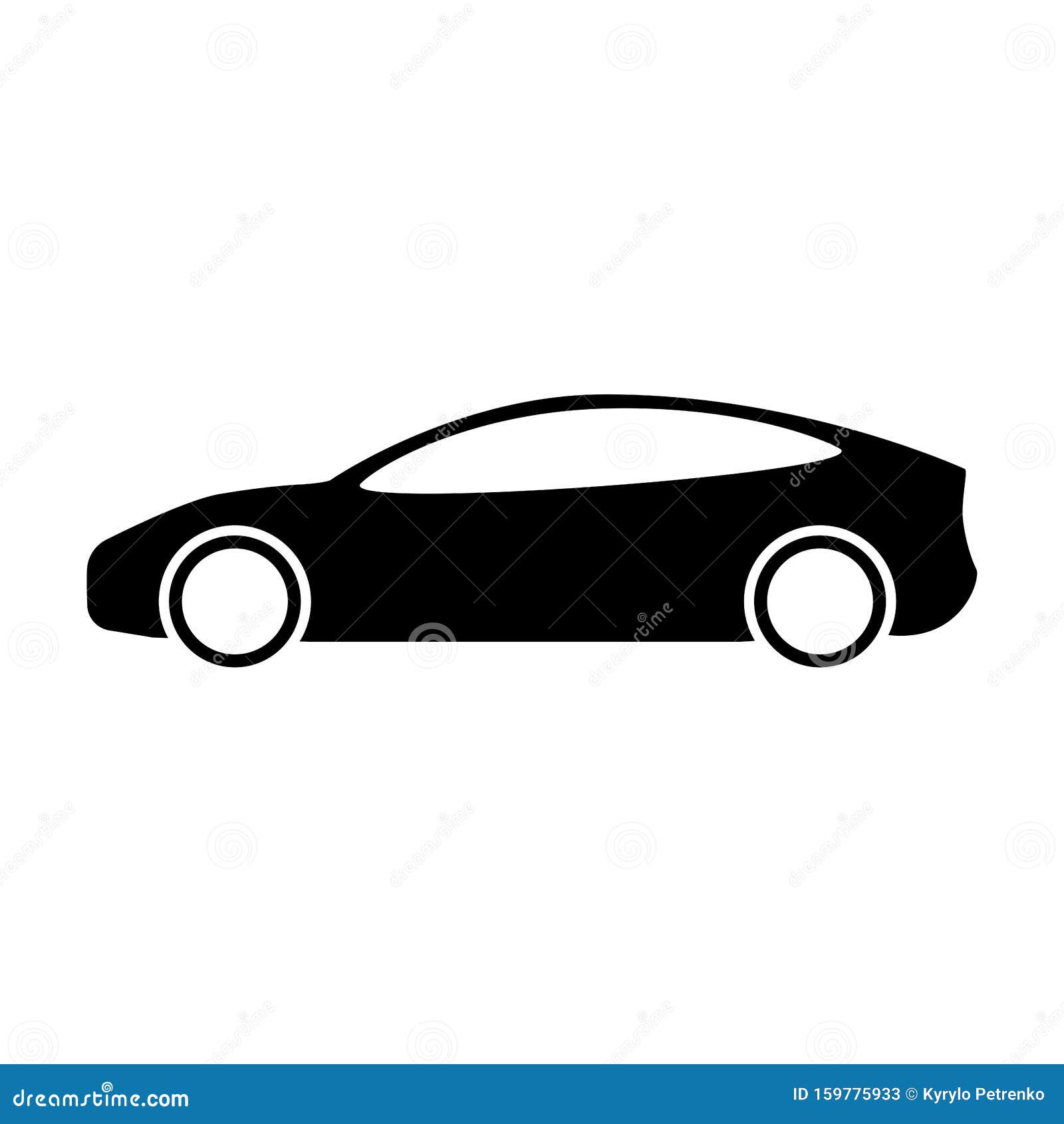 Modern Design Car Icon Electrically Driven Vector Stock Vector ...