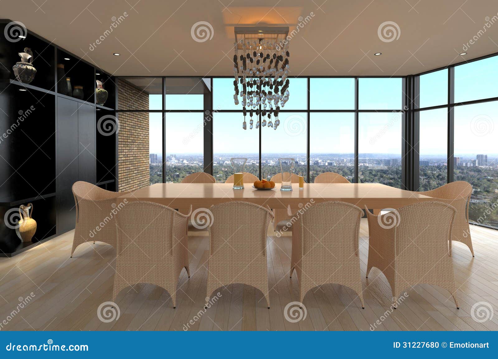 Modern Design Dining Room | Living Room Interior Stock Photo - Image of ...