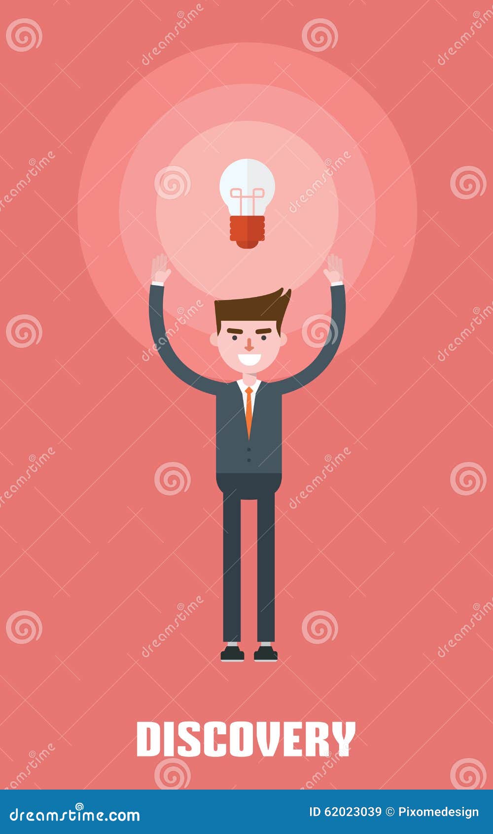 Modern Design Flat Character Discovery Vector Illustration Stock Vector ...