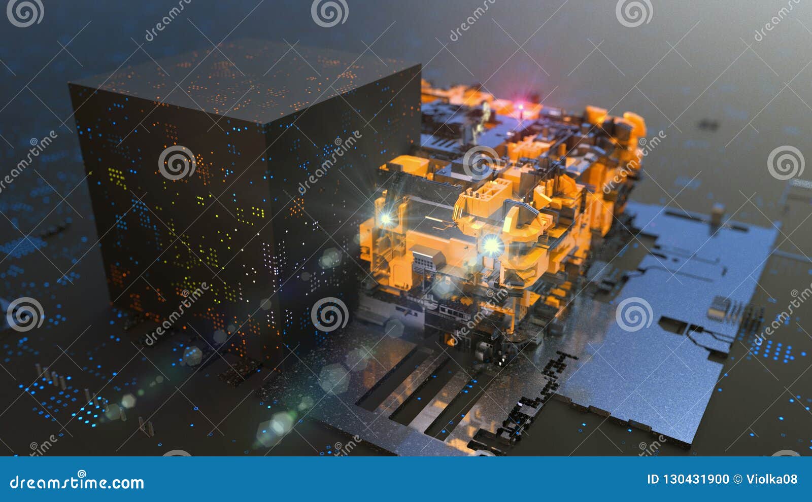 Modern Design of the Future of Vision Stock Photo - Image of knowledge ...