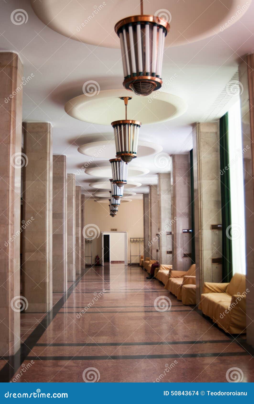 Modern design hall stock photo. Image of style, architecture - 50843674
