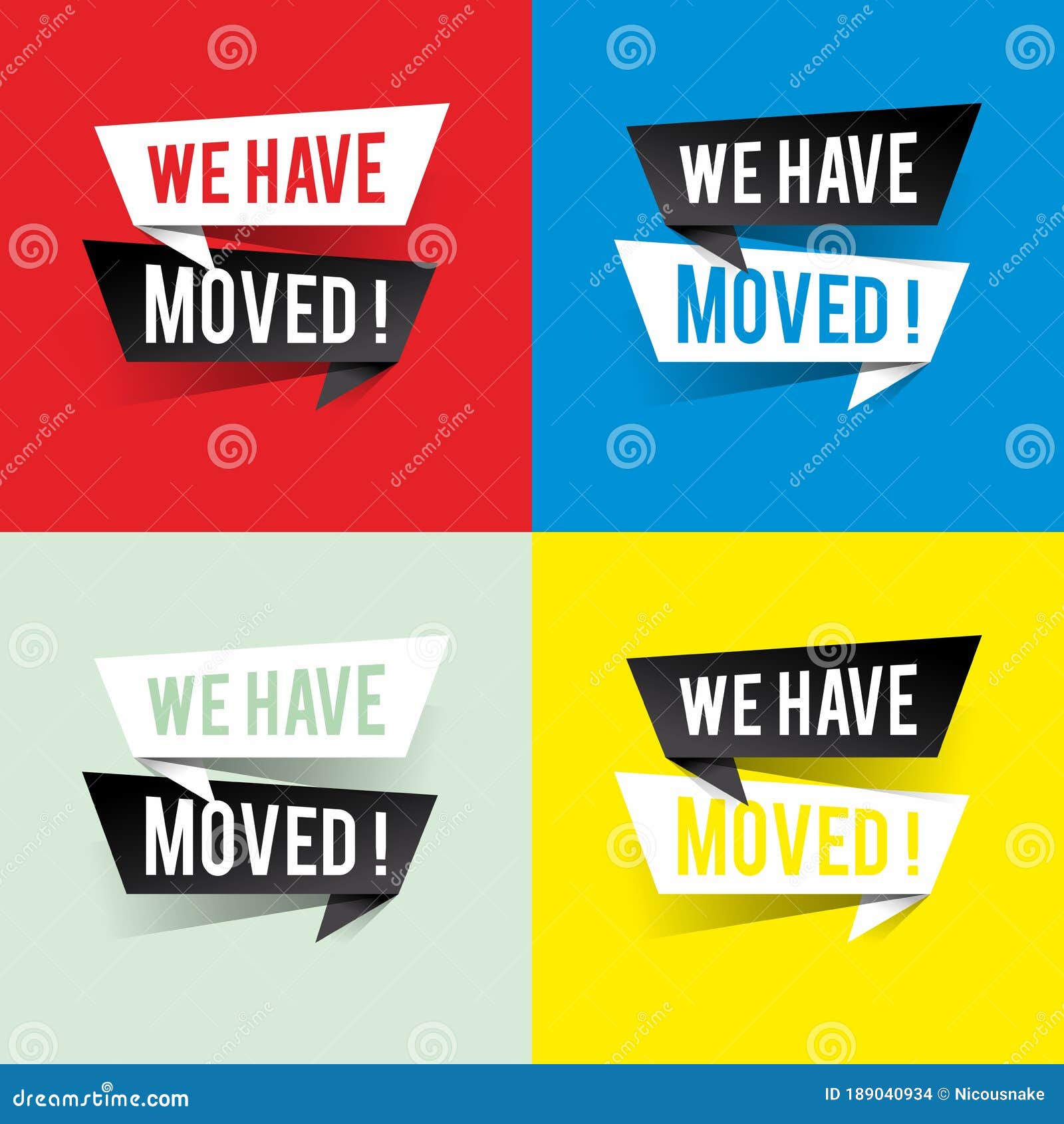 We Have Moved New Office Icon Location. Address Move Change Location ...