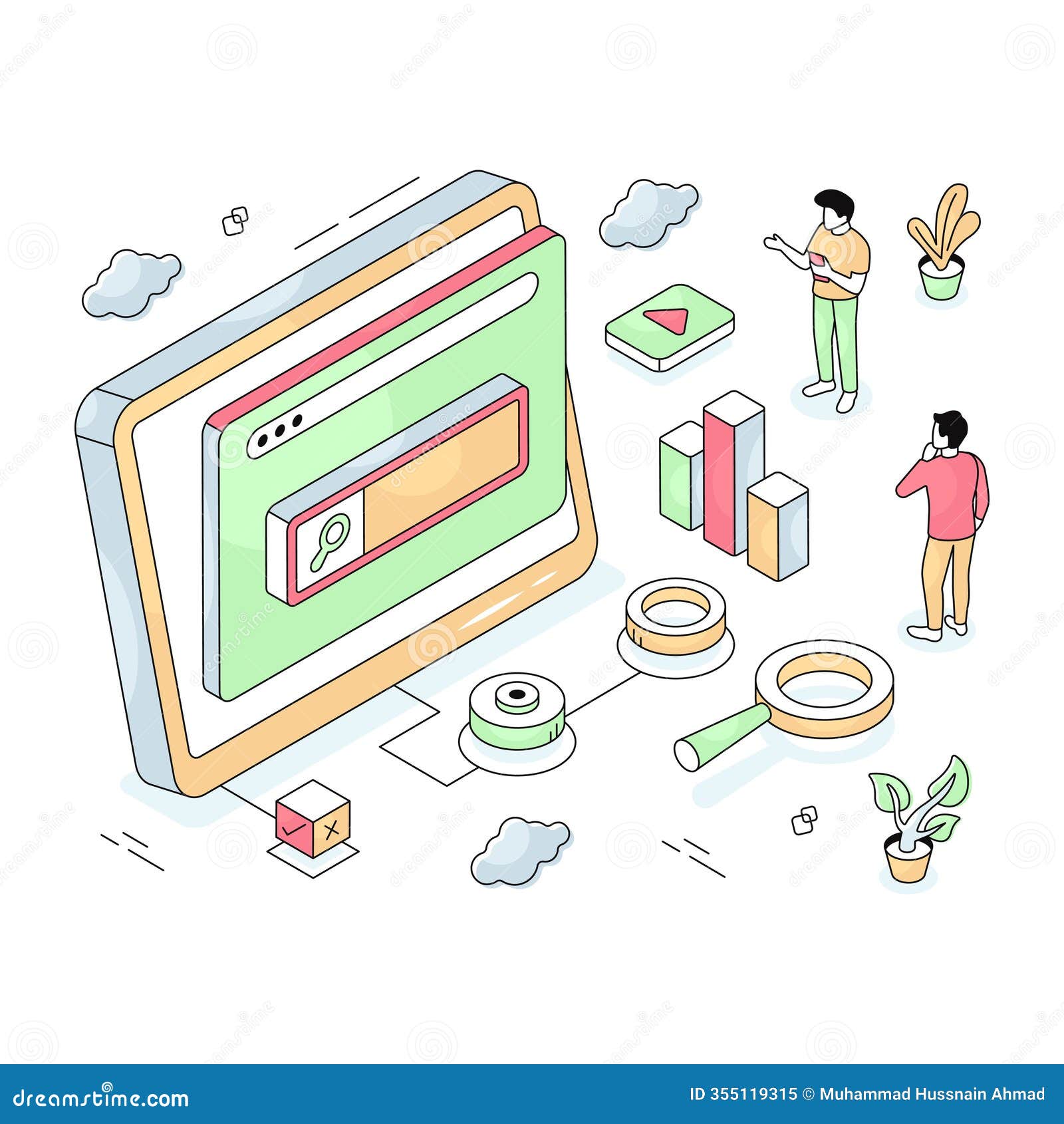 System Speed Optimization stock illustration. Illustration of desktop ...