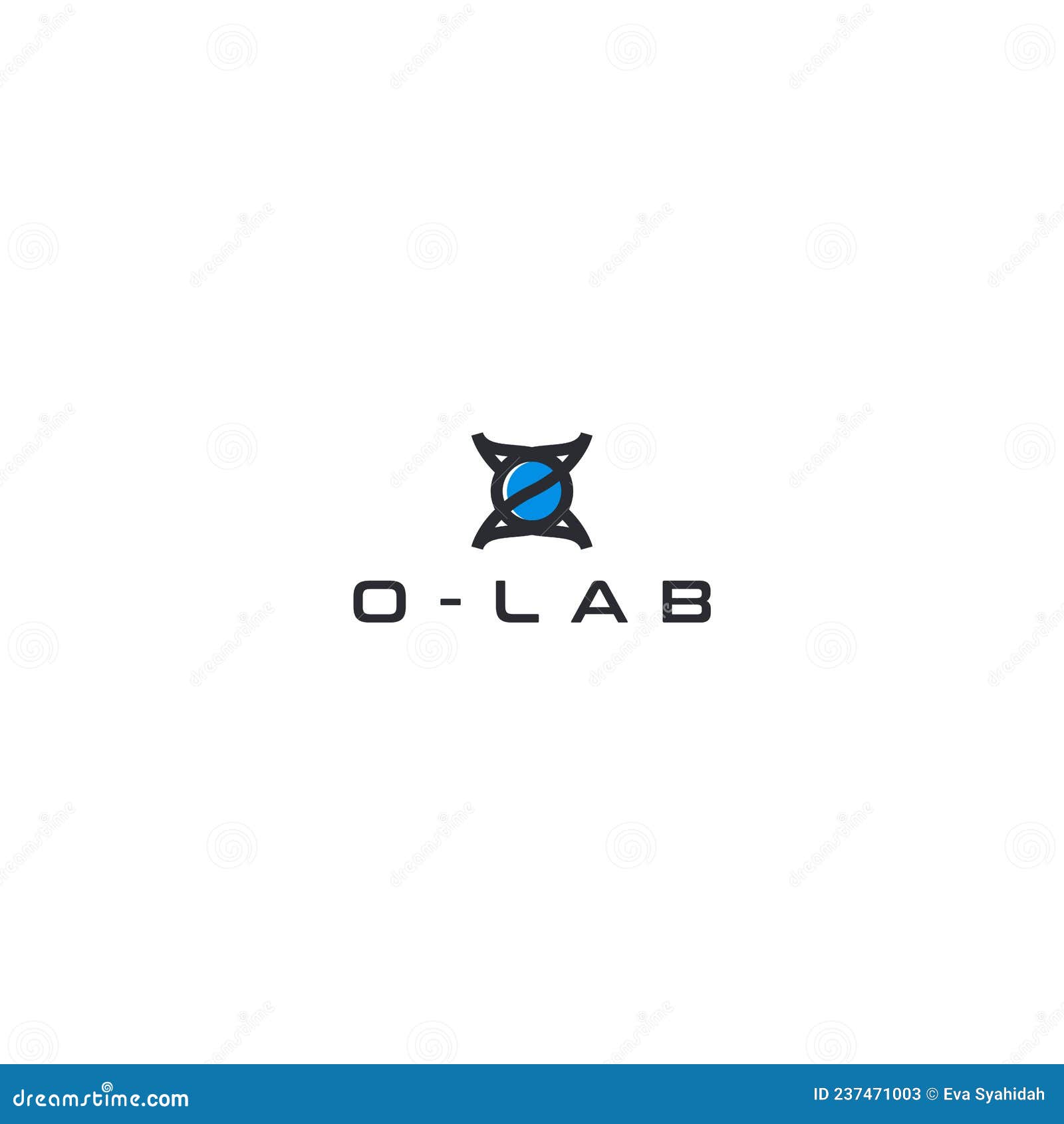 Modern Design Initial O O LAB Analysis Logo Design Stock Image - Image ...