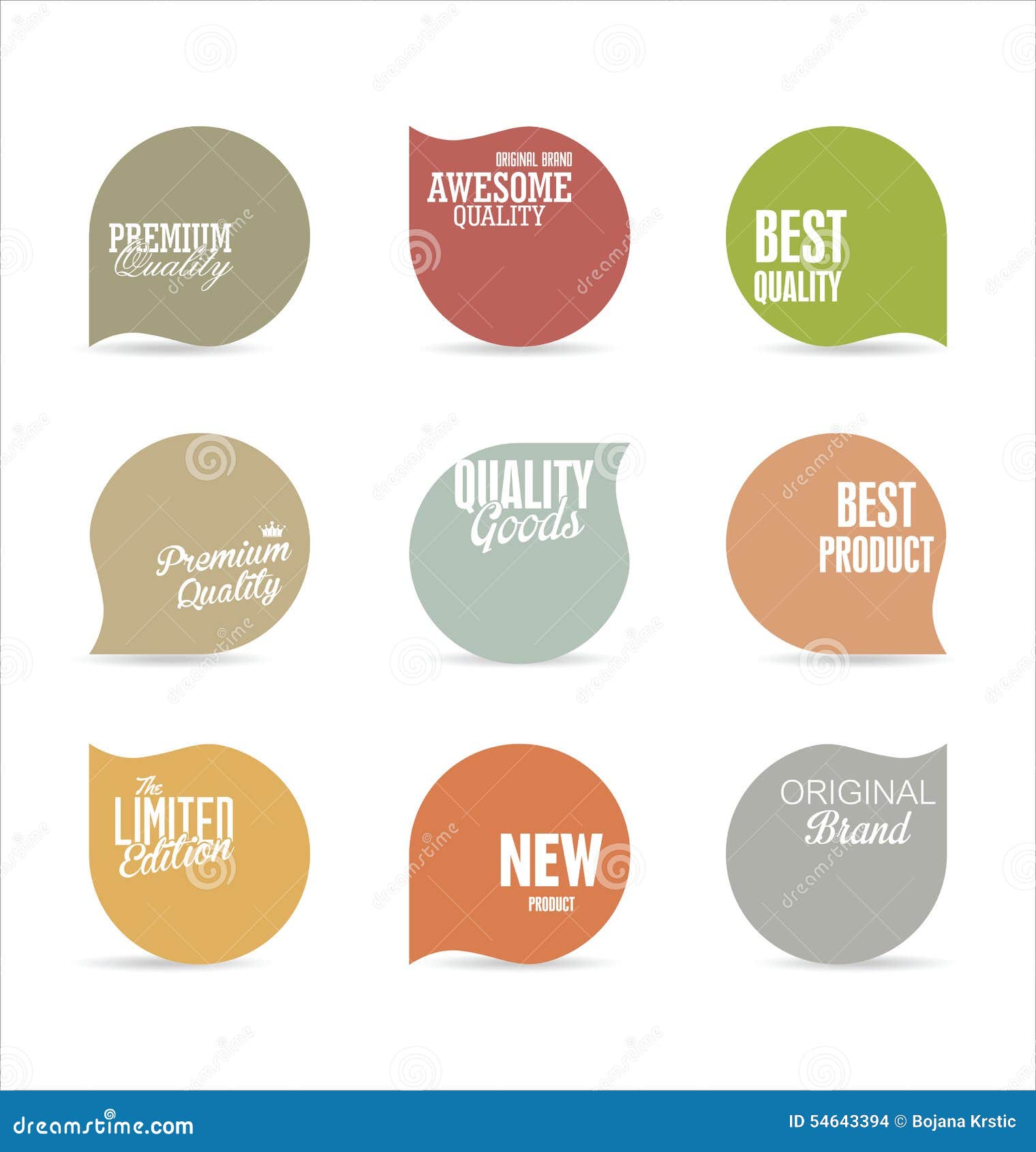 Modern Design Labels Collection Stock Illustration - Illustration of ...