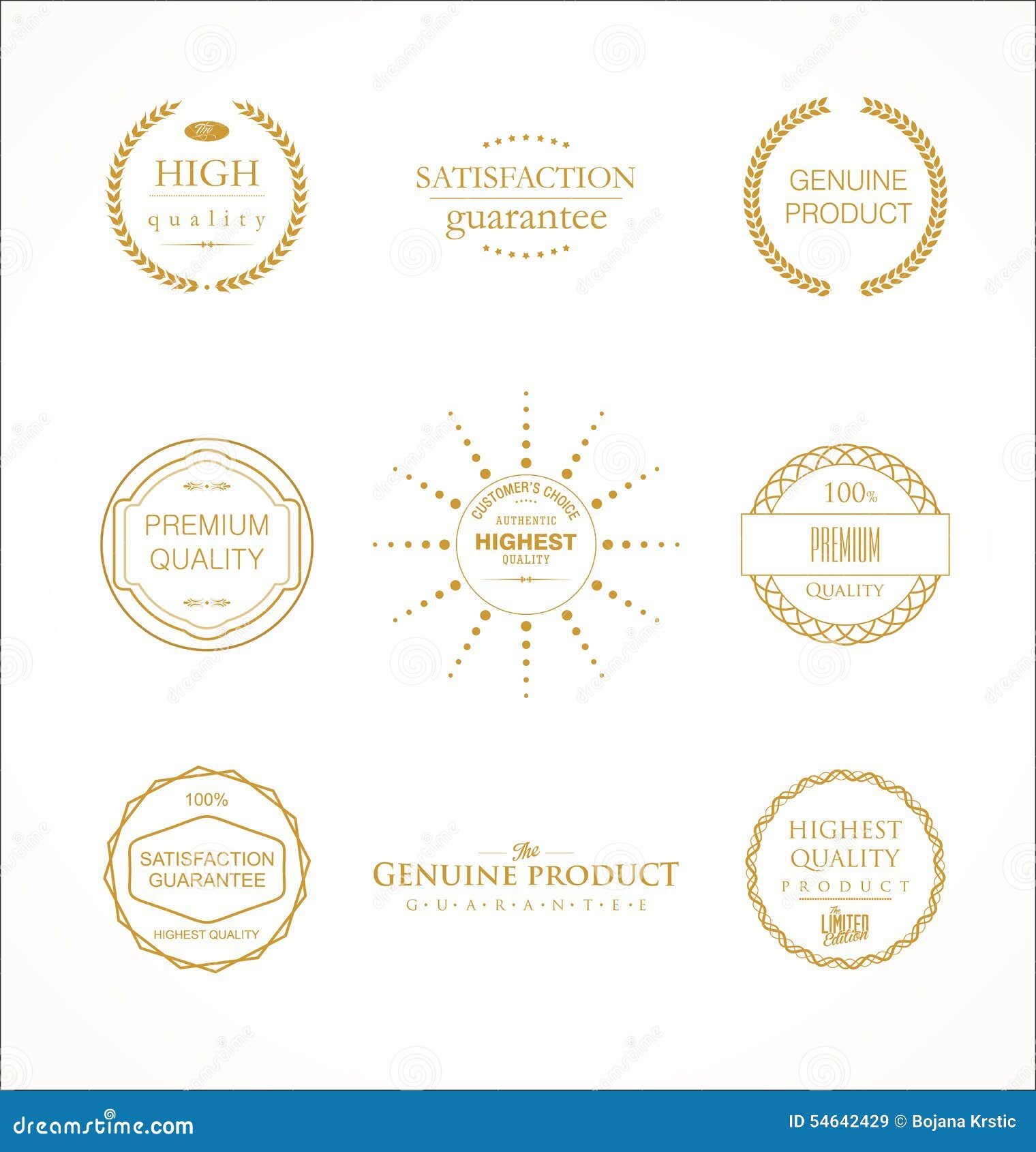 Modern Design Labels Collection Stock Illustration - Illustration of ...