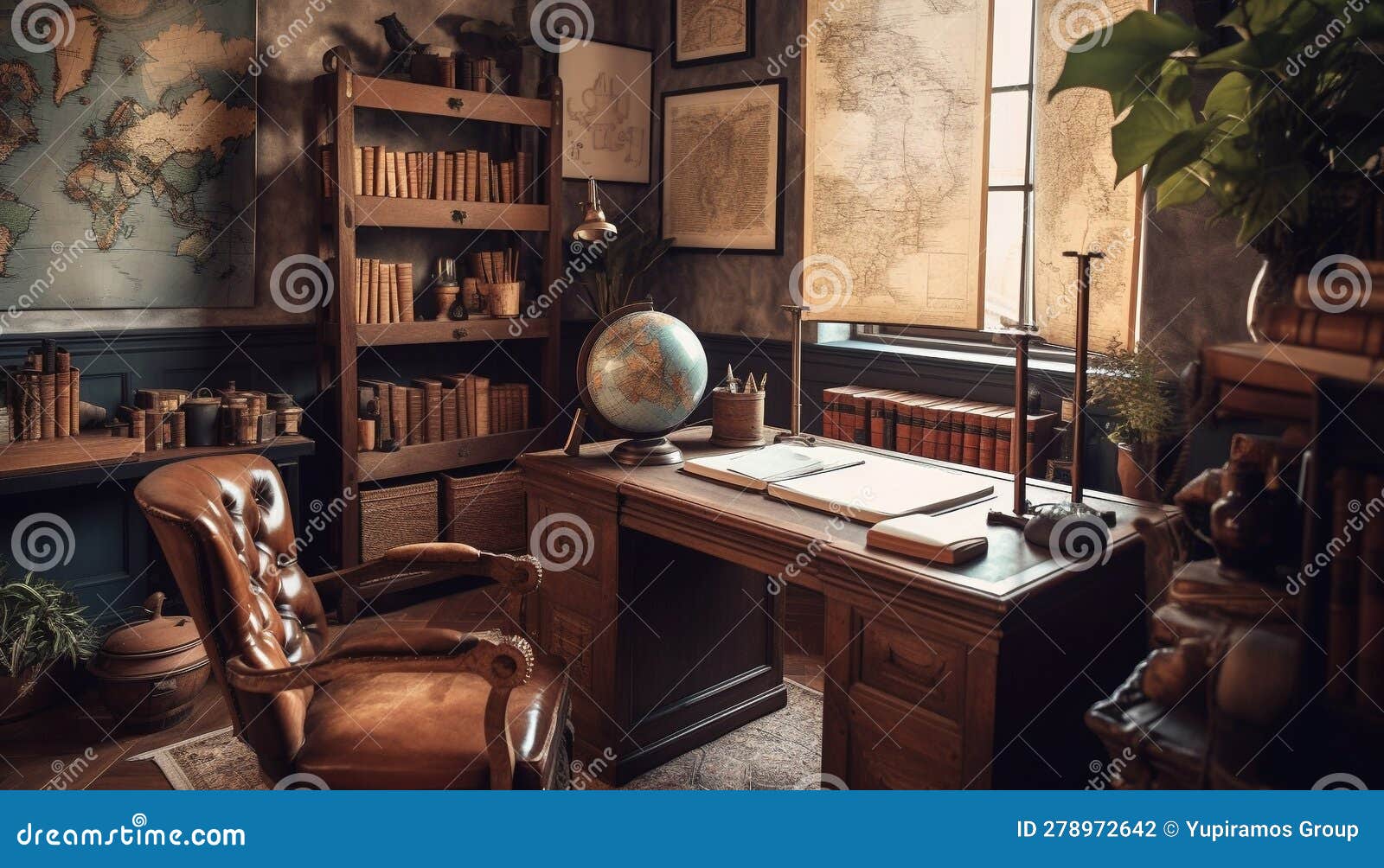 Modern Design Meets Old Fashioned Elegance in Luxurious Home Library ...