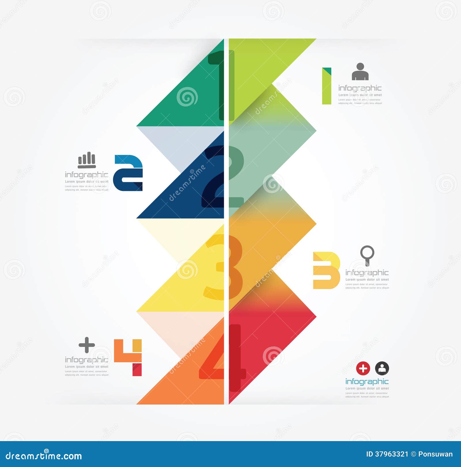 Modern Design Minimal Style Infographic Template,n Stock Vector ...