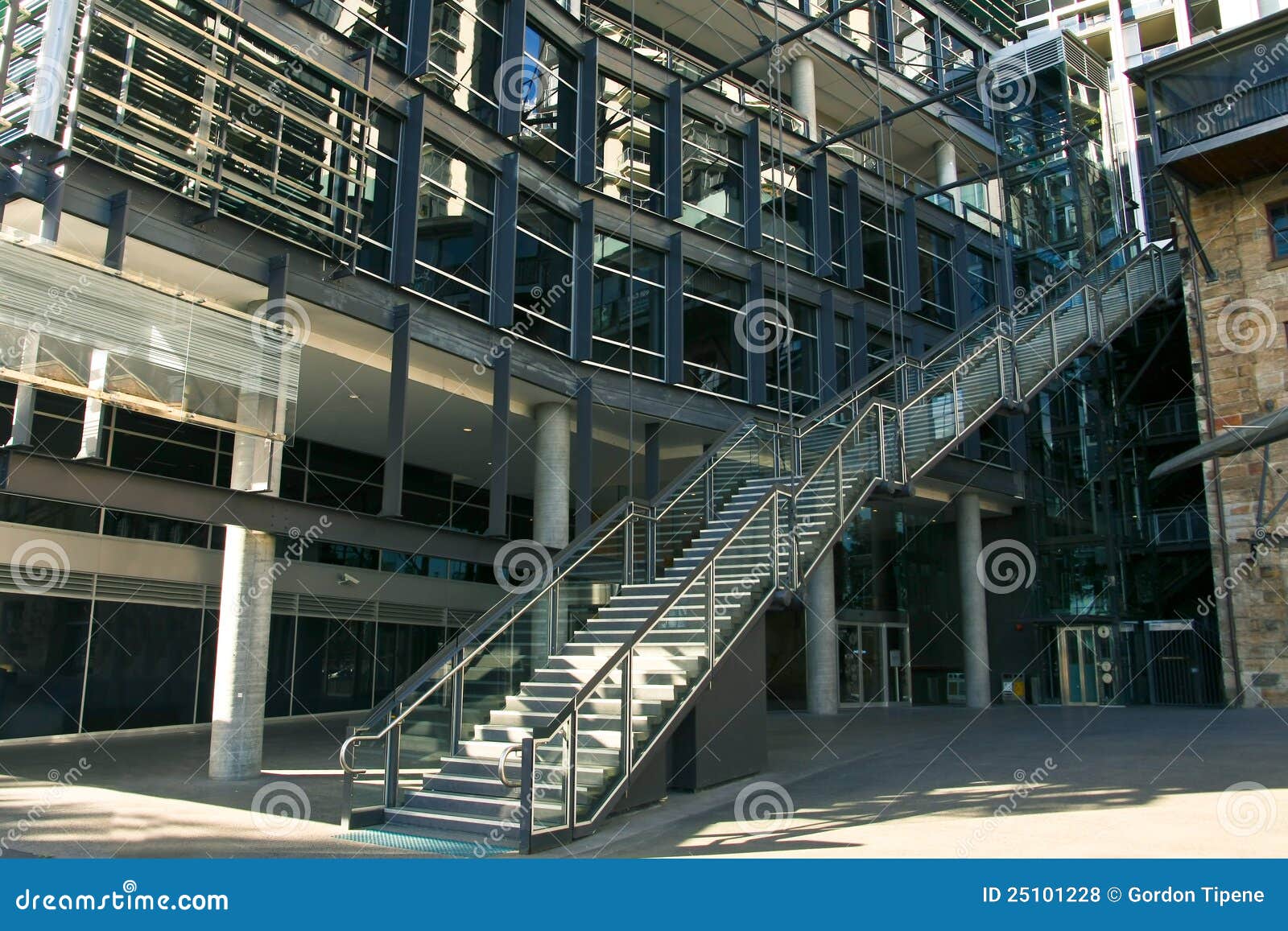 Modern Design Offices with Stairs Stock Photo - Image of offices, work ...