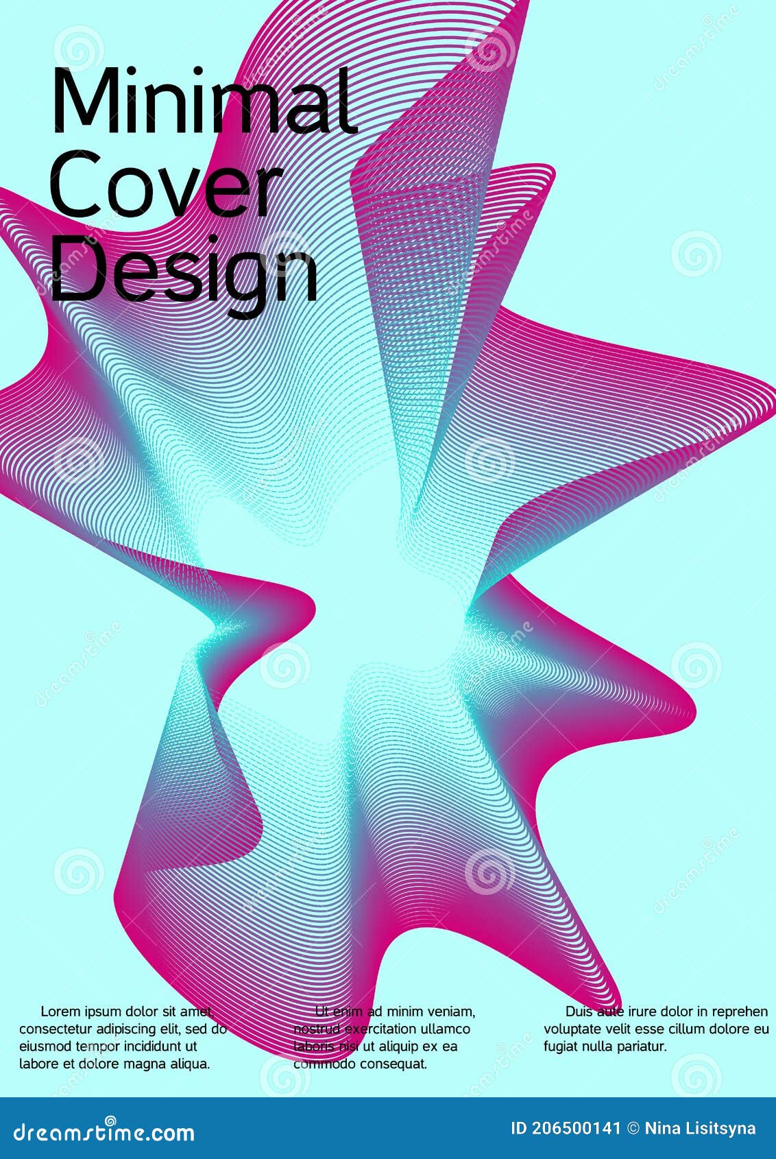 Modern design poster stock illustration. Illustration of shape - 206500141