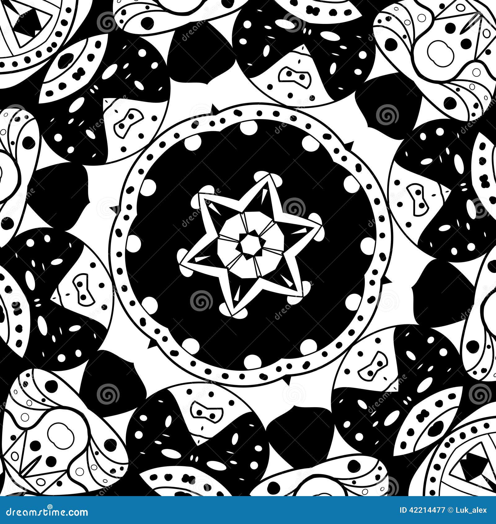 Modern Design Round Texture. Stock Vector - Illustration of ornate ...