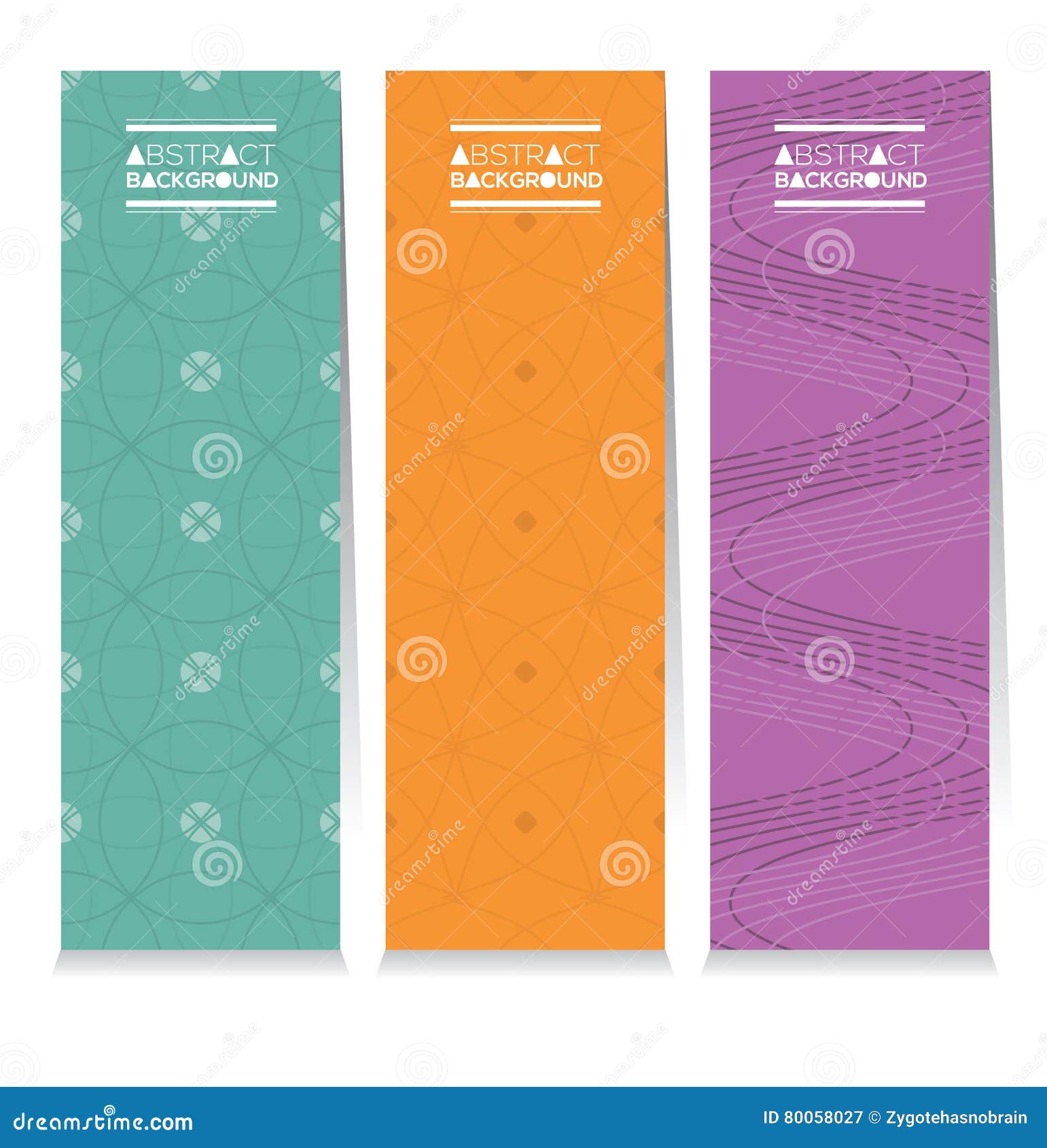 Set Of Three 3 Stripes Logo Vector Design Connected Colorful Swoosh ...