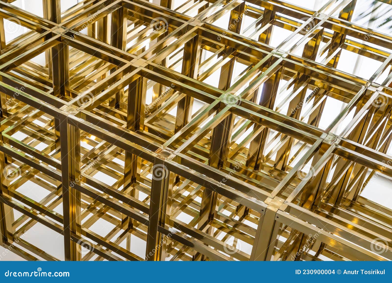 Modern Design with Square Pattern and Geometric Structure of Ceiling ...