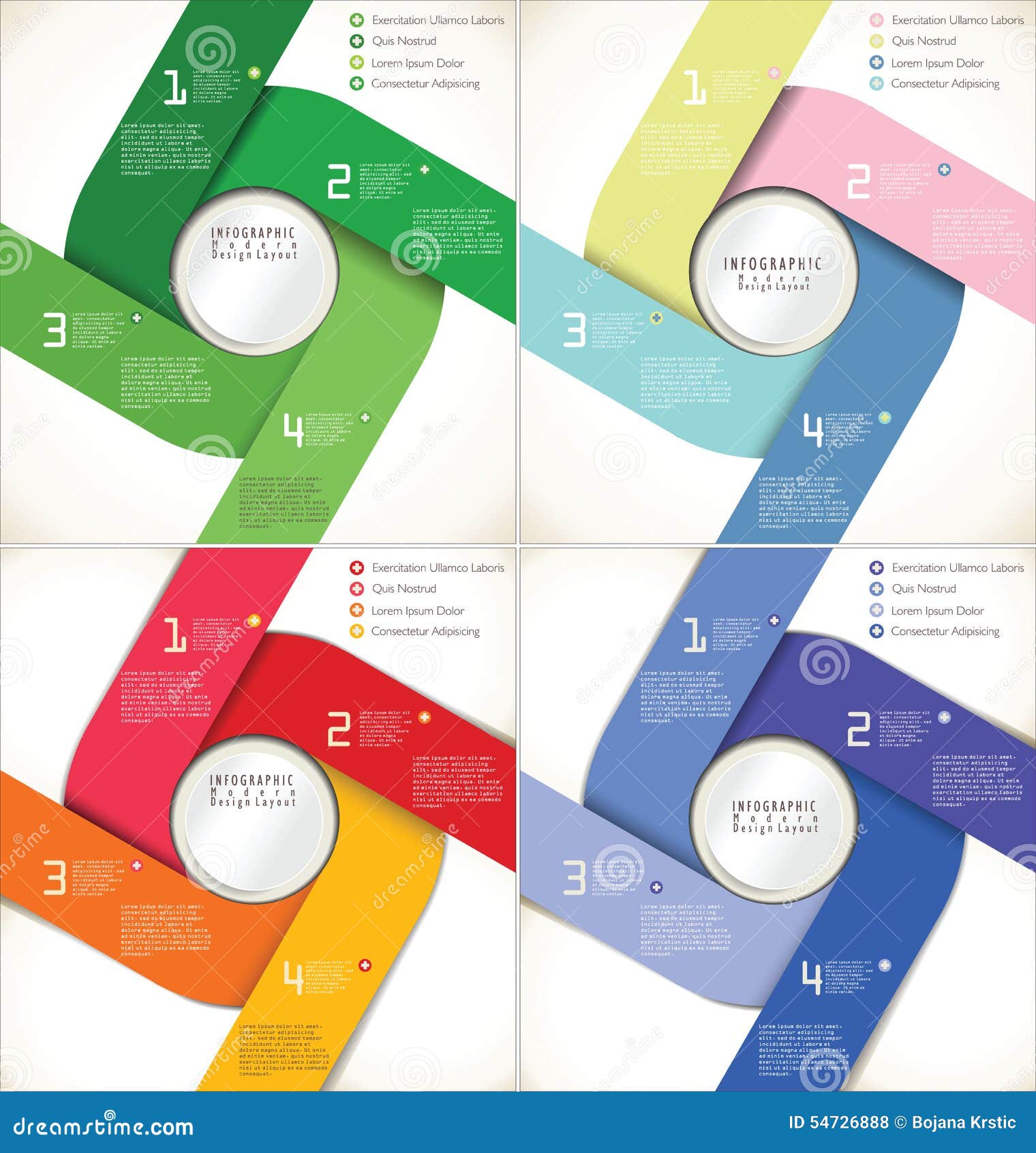 Modern Design Template Collection Stock Illustration - Illustration of ...