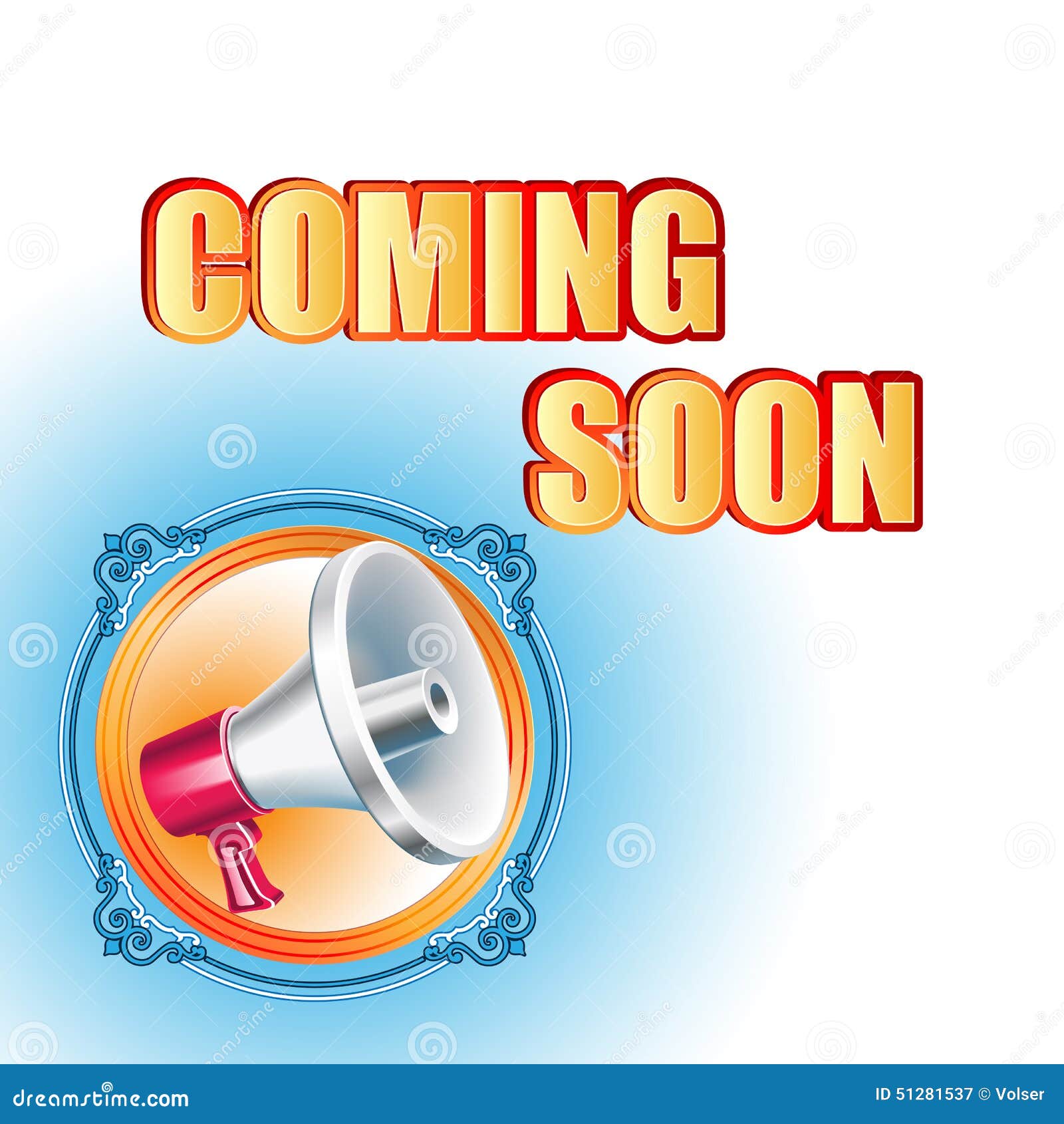 Modern Design Template For Coming Soon Sign Stock Vector - Illustration ...
