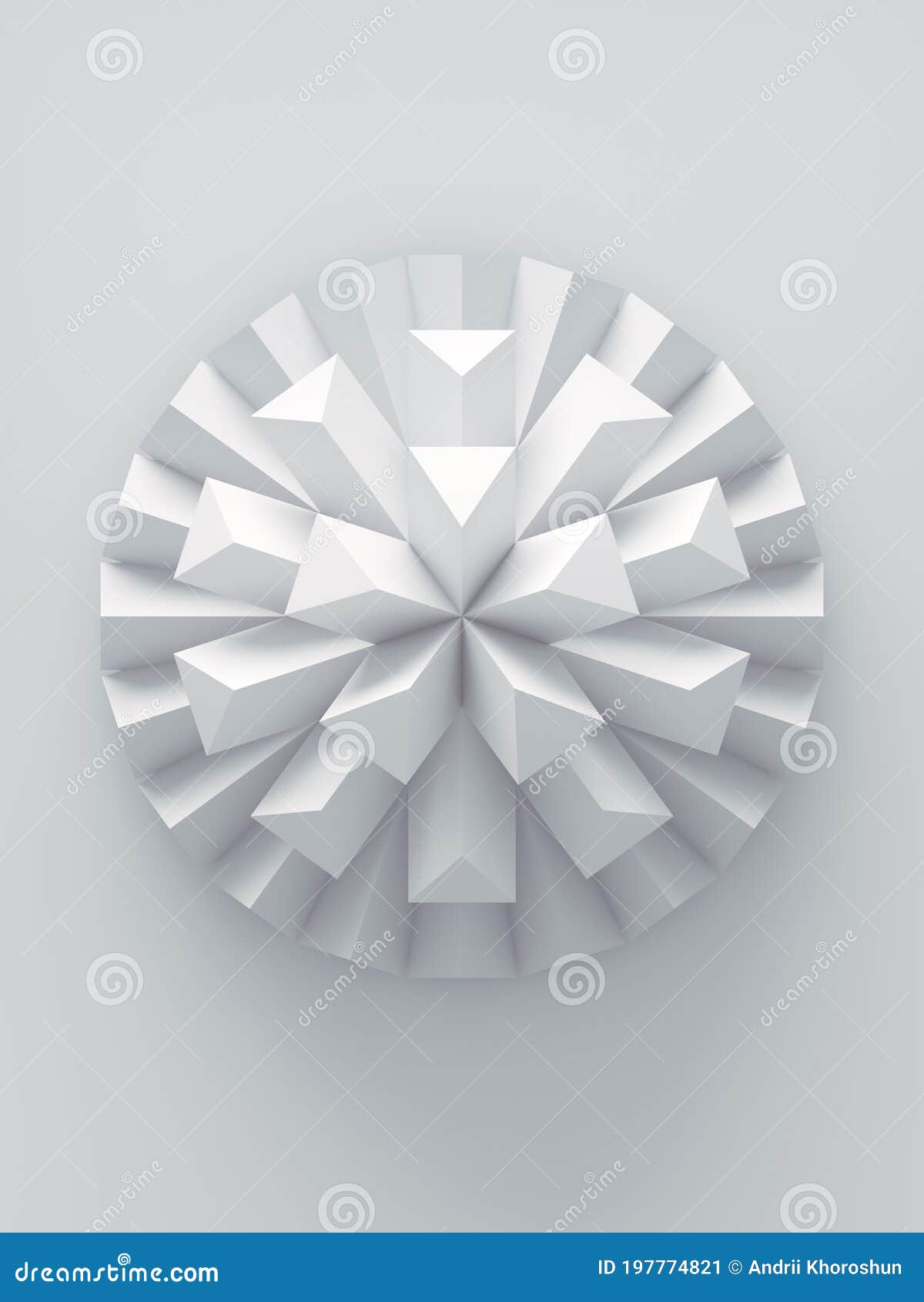 Modern Design Template with 3d Rendering Simple Geometric Stylized ...