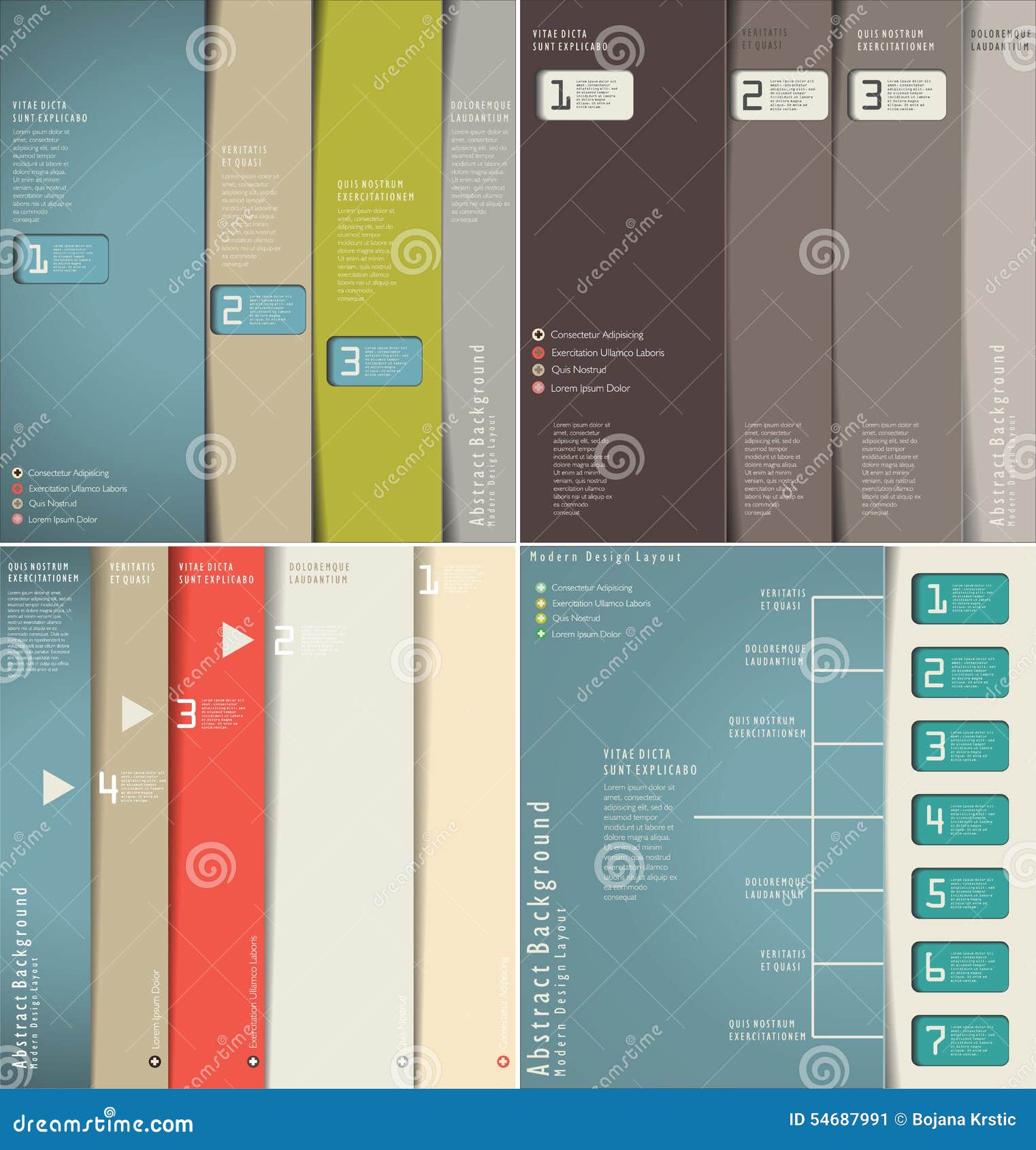 Modern design template stock illustration. Illustration of number ...