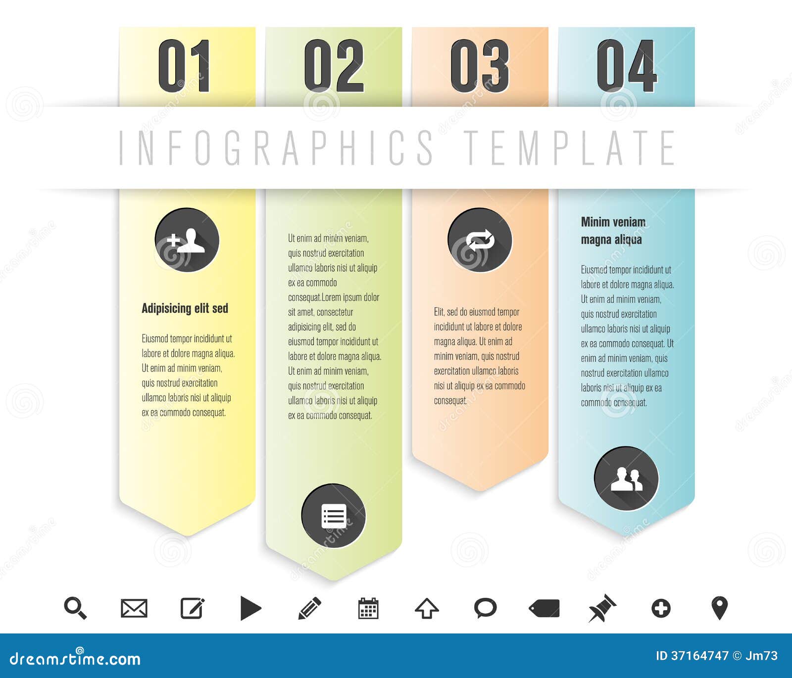 Modern Design Template for Info Graphics Stock Vector - Illustration of ...