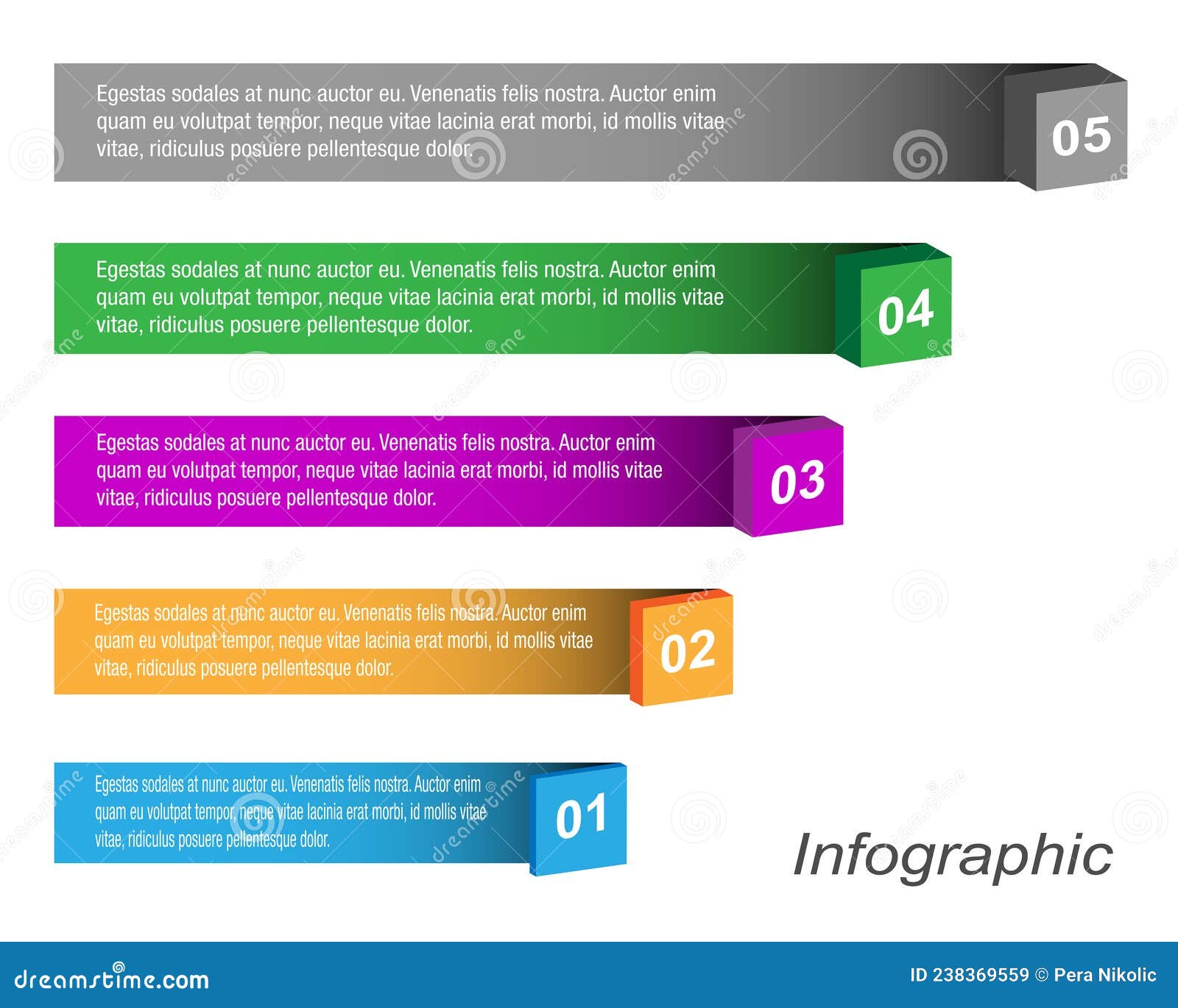 Infographic Display, Idea To Ranked and Statistics. Stock Vector ...