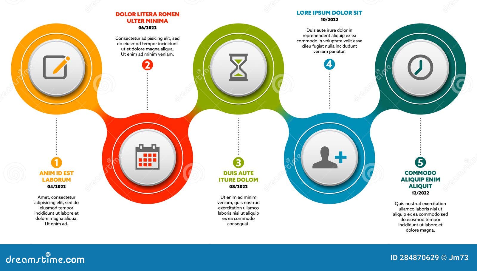 Modern Design Template for Infographics with Sample Text and Icons ...