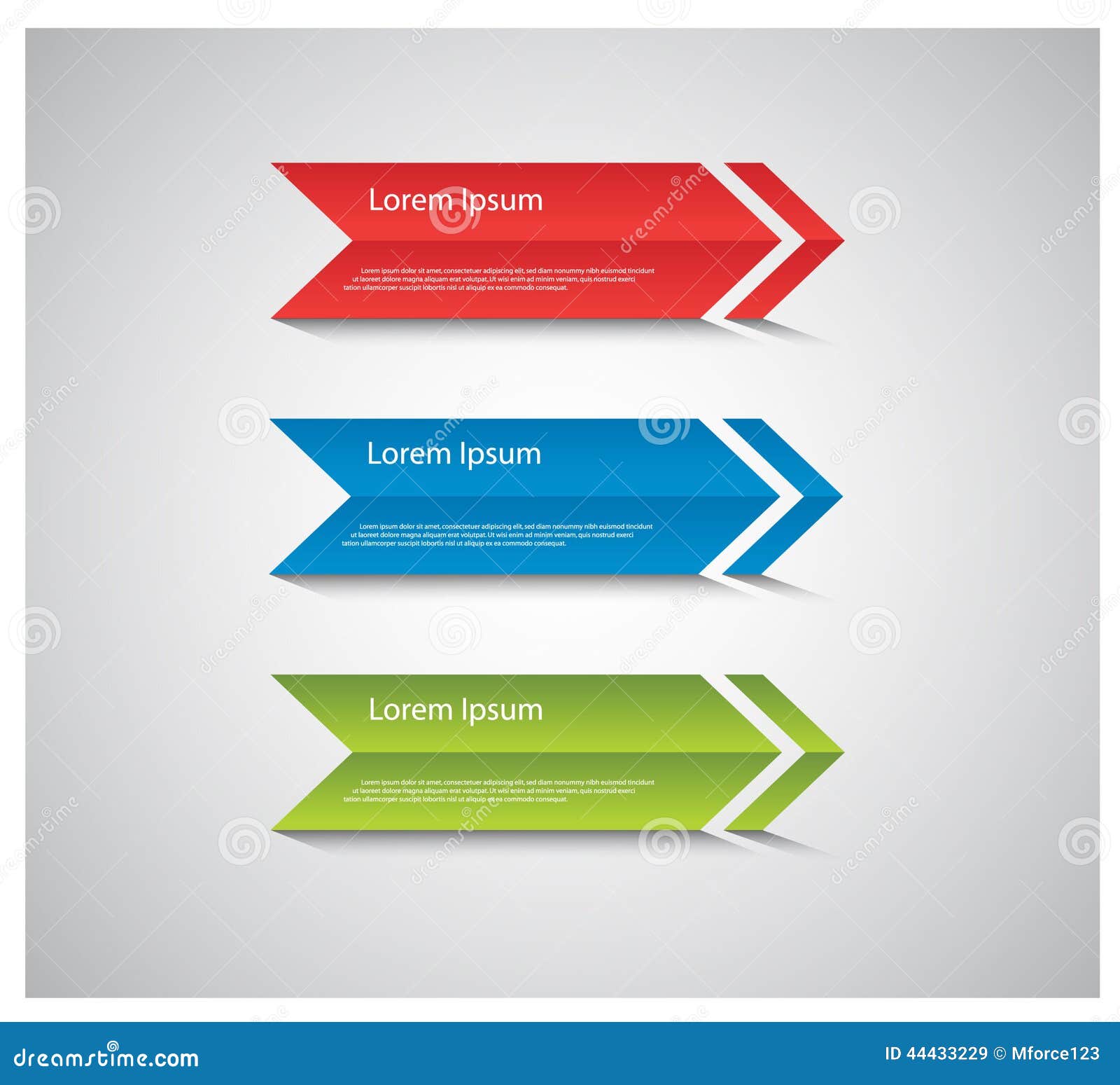 Modern Design Template / Procedure Arrows. Stock Illustration ...