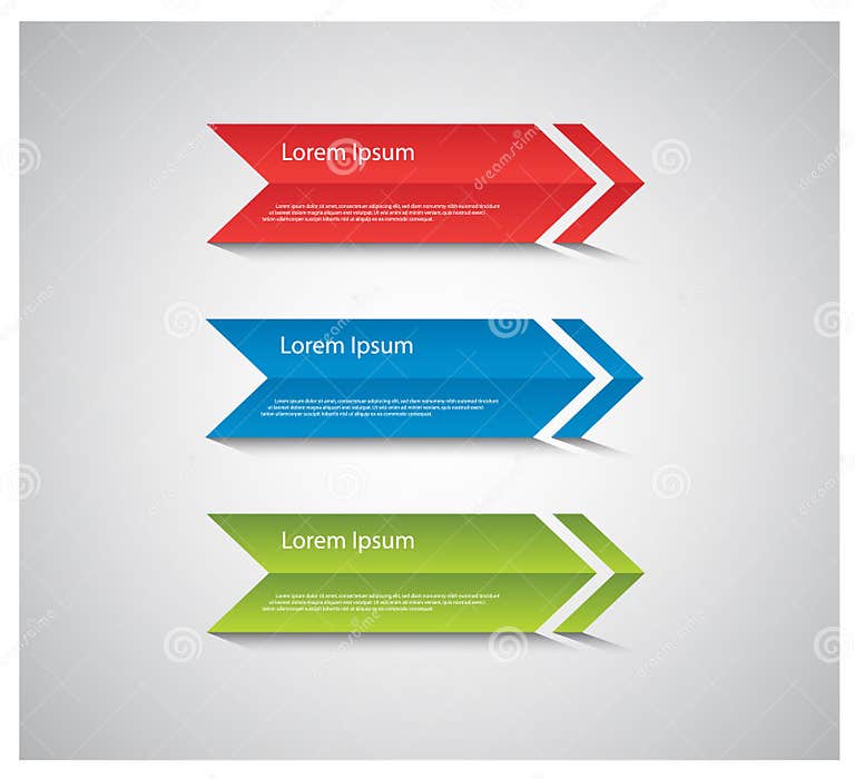 Modern Design Template / Procedure Arrows. Stock Illustration ...